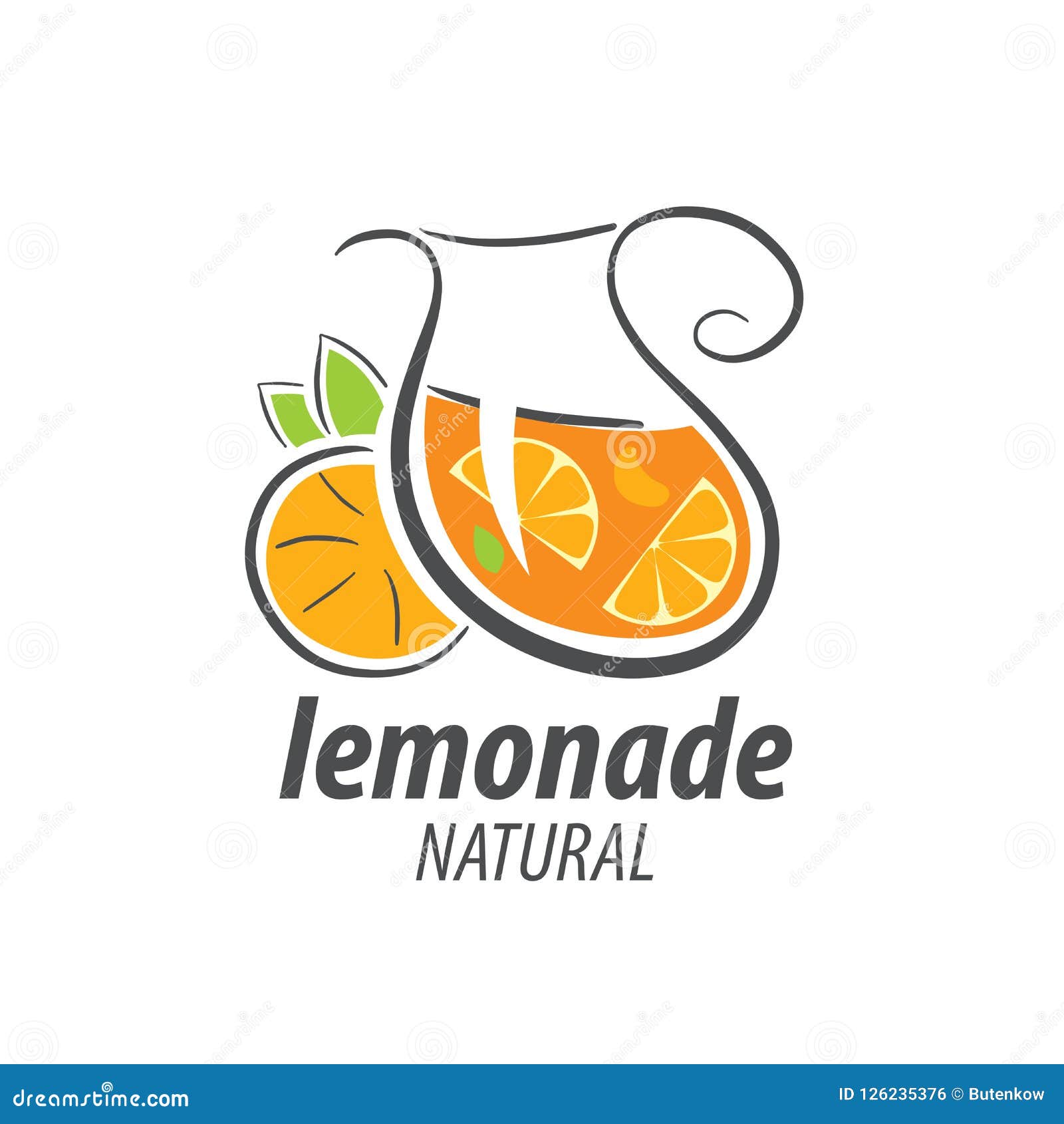 Logo for lemonade stock vector. Illustration of drink - 126235376