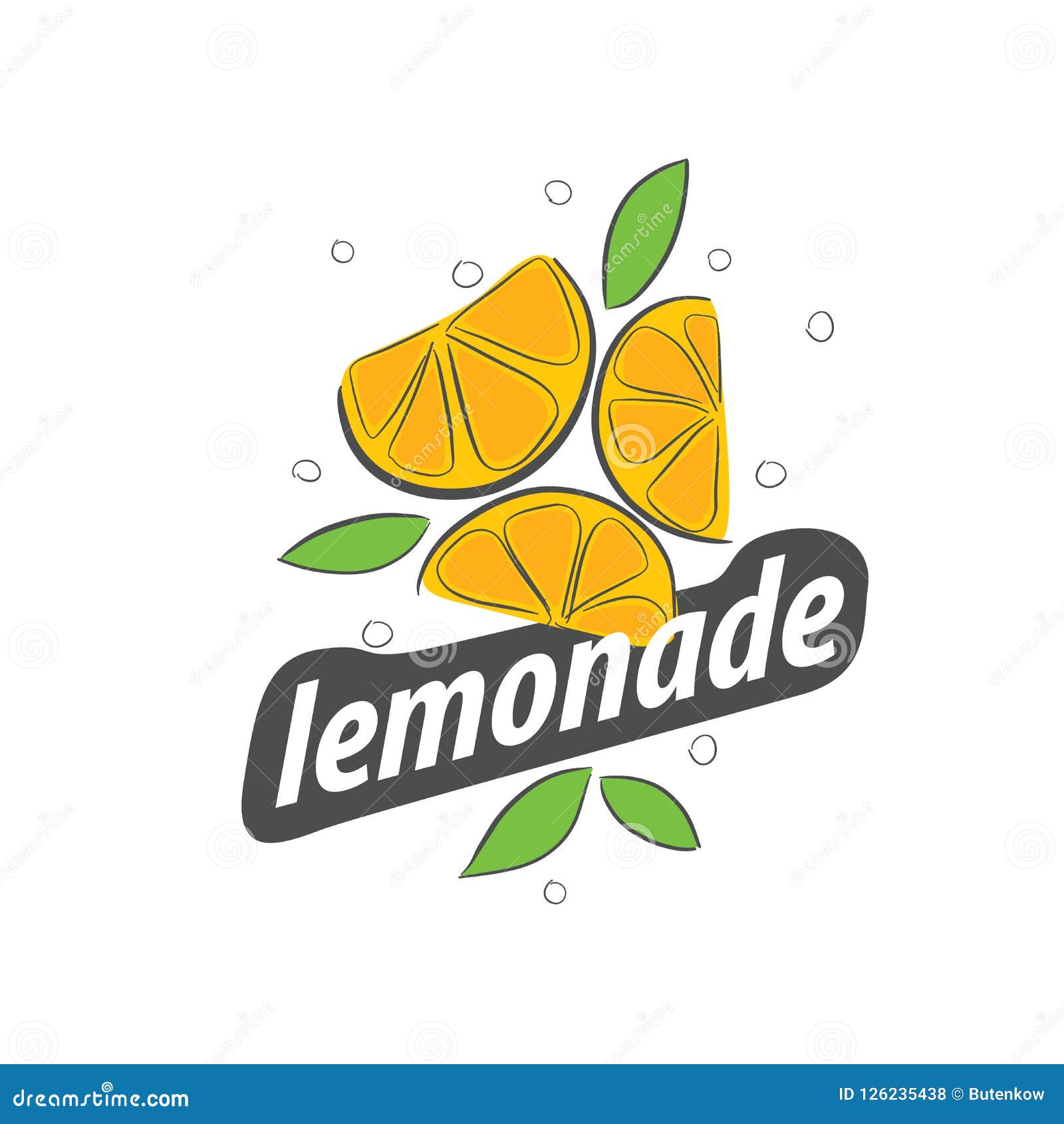 Logo for lemonade stock vector. Illustration of juice - 126235438