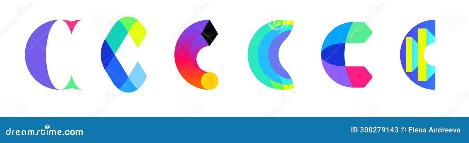Logo Letter C for Cryptocurrency and Blockchain Industry. Set of ...