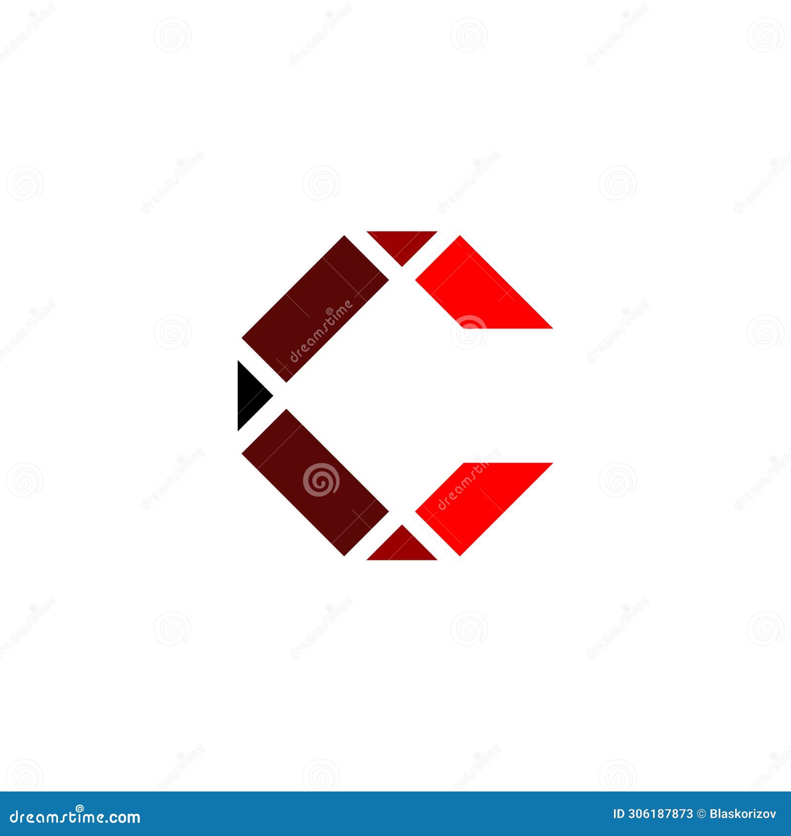 Logo Letter C Red Icon Logo Vector Symbol Stock Illustration ...