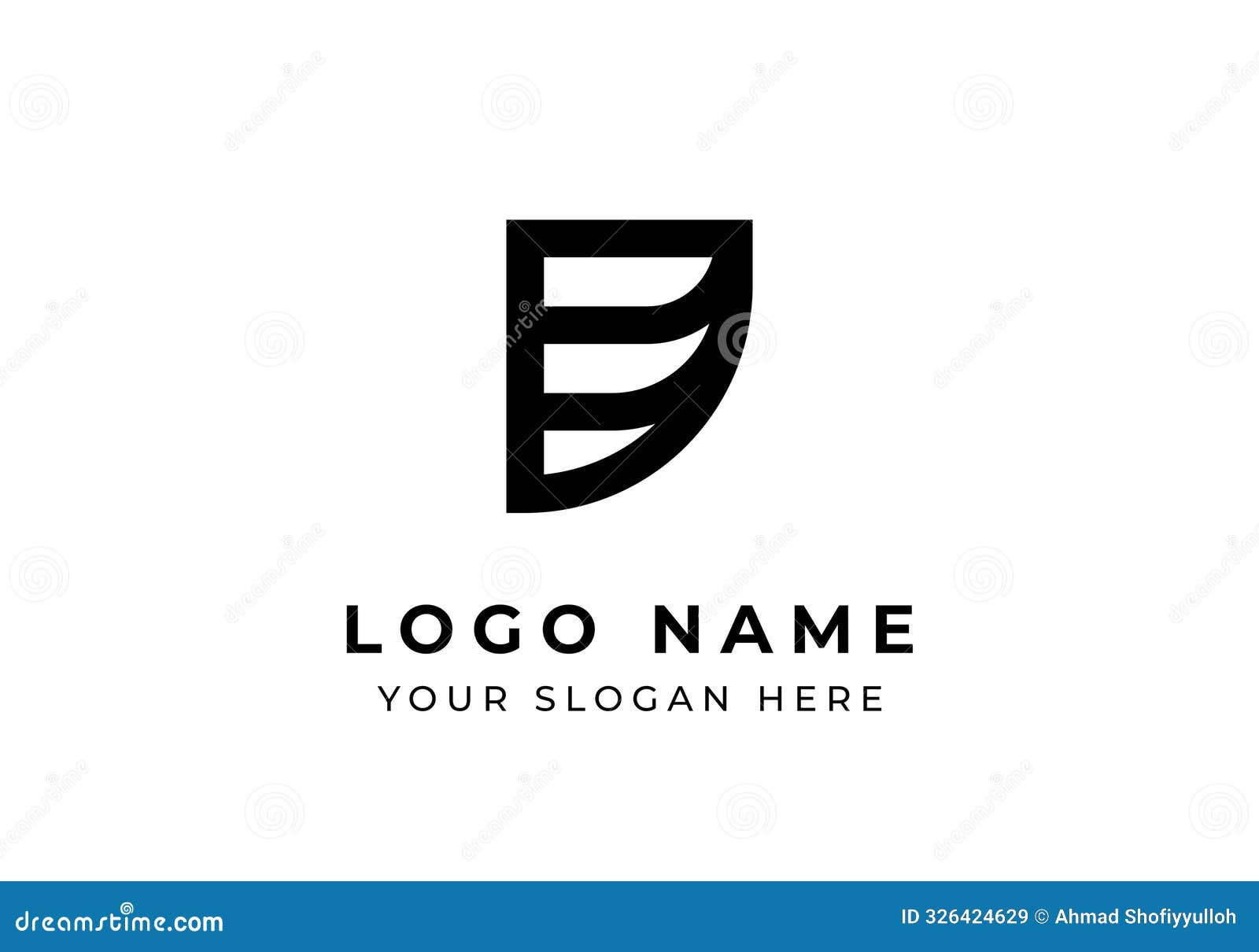 Logo Letter D and Wing Shape Logo Abstract Initial D Stock Illustration ...