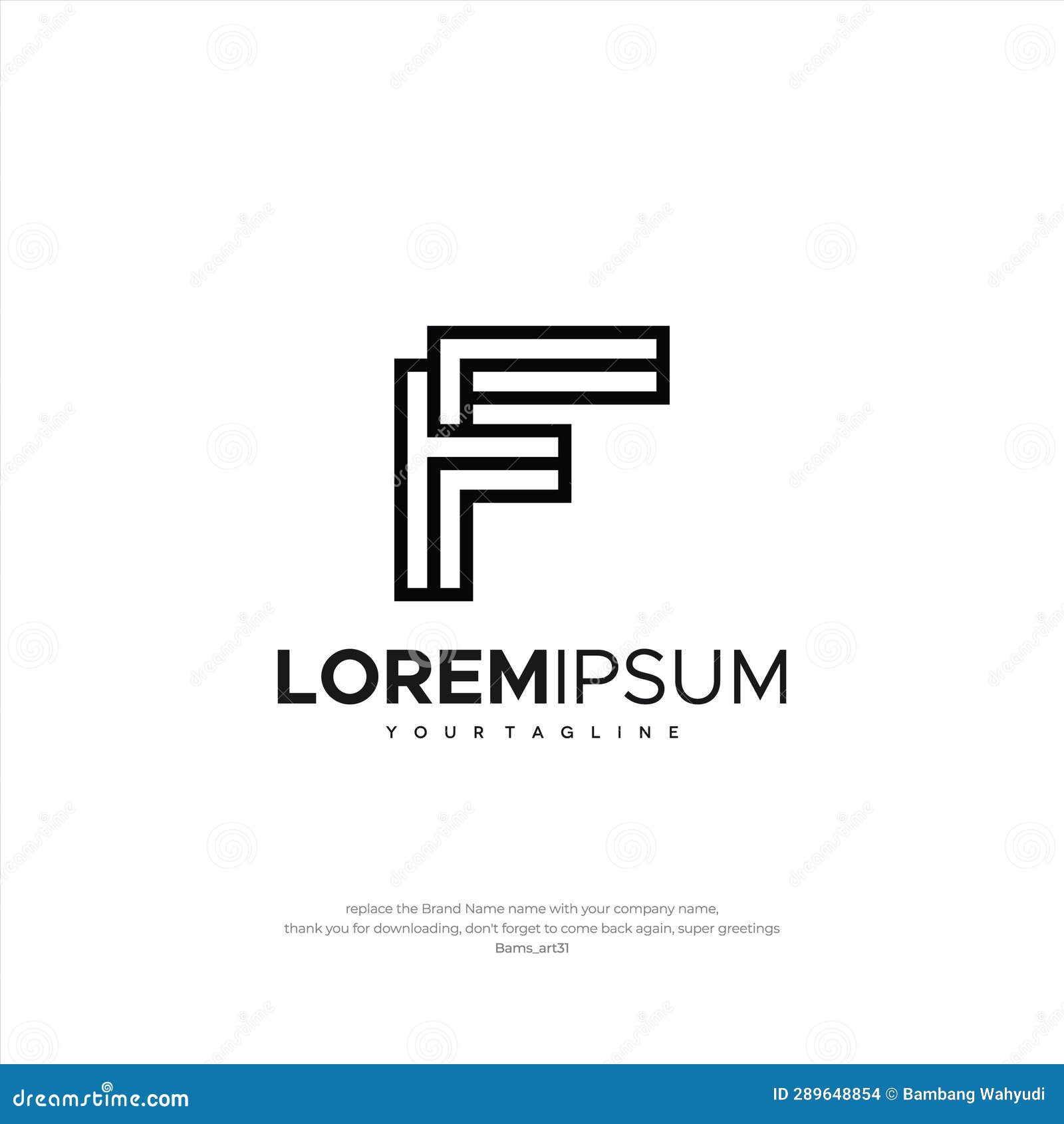 Logo Letter FF Vektor Logo Template Illustration Creative Design Stock ...