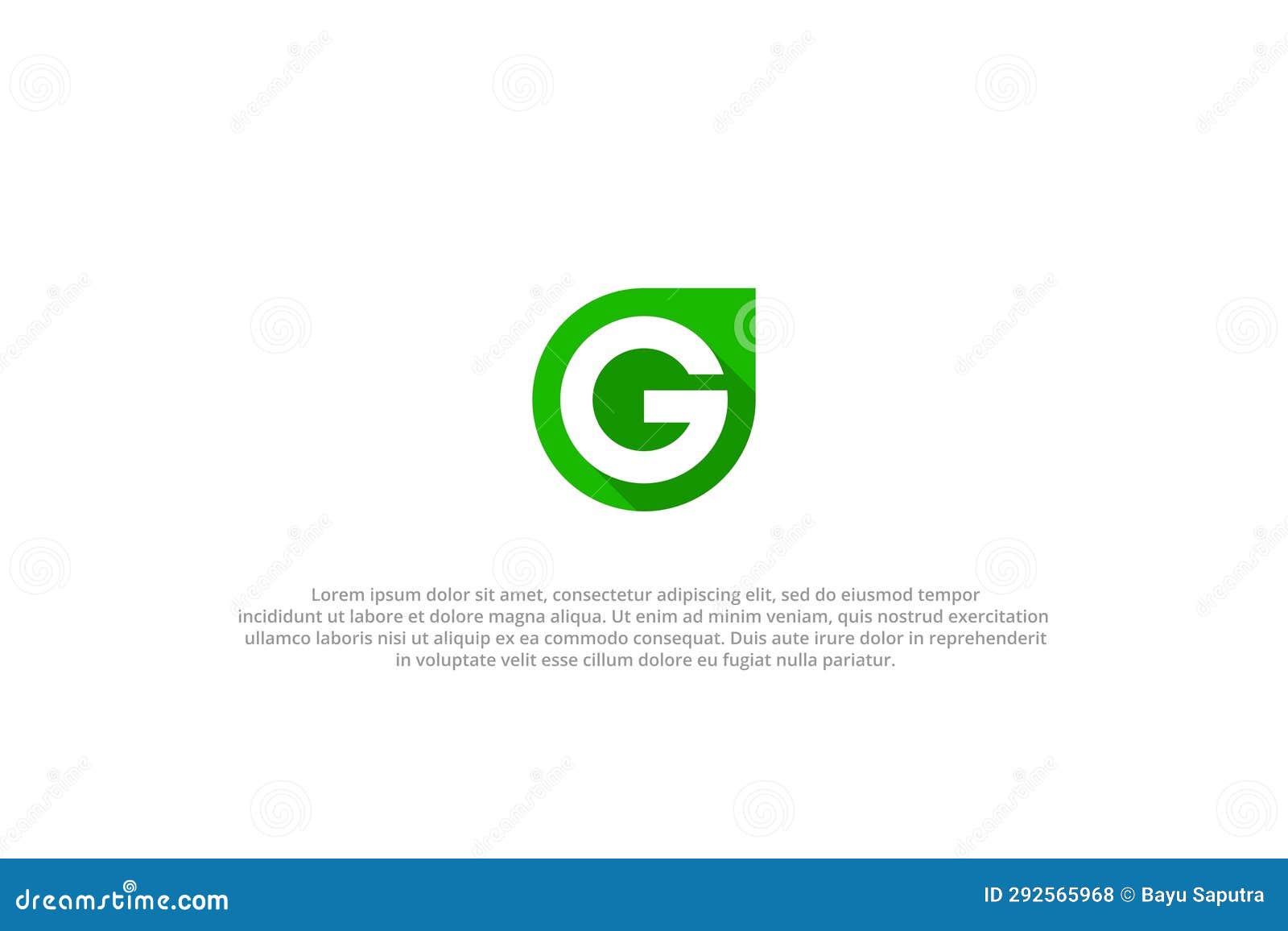 Logo letter g green leaf stock illustration. Illustration of element ...