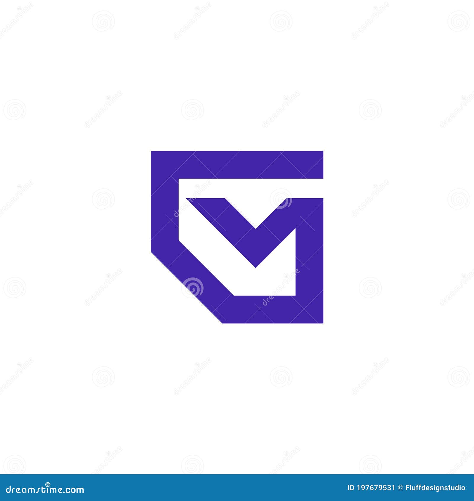 Logo of Letter G and Letter M Forms an Envelope Stock Vector ...