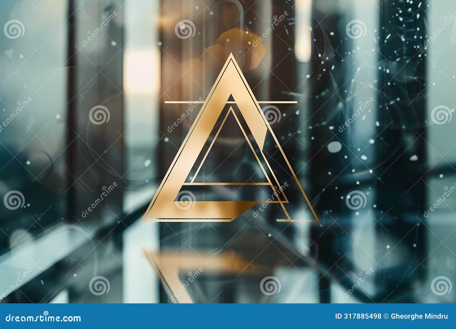 Isosceles Triangle On A Bright Background. Matchstick Pyramid On ...