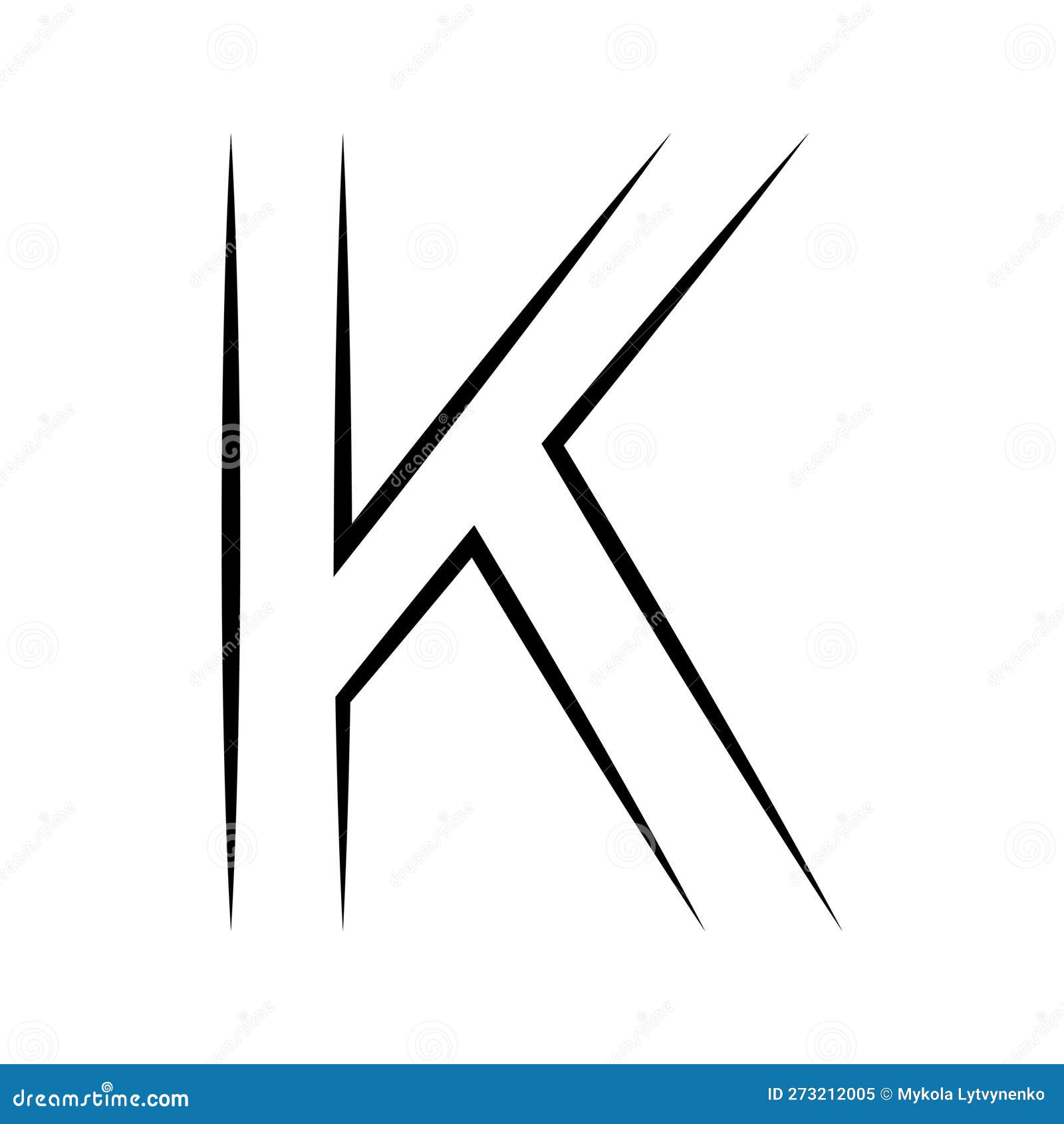 Logo Letter K Icon Axis Alphabet Logotype K Emblem Stock Vector ...