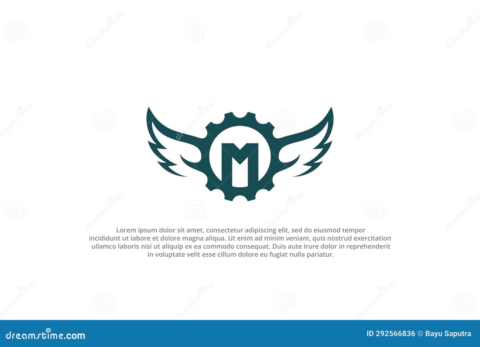 Logo Letter M Mechanical Wing Stock Vector - Illustration of wing ...