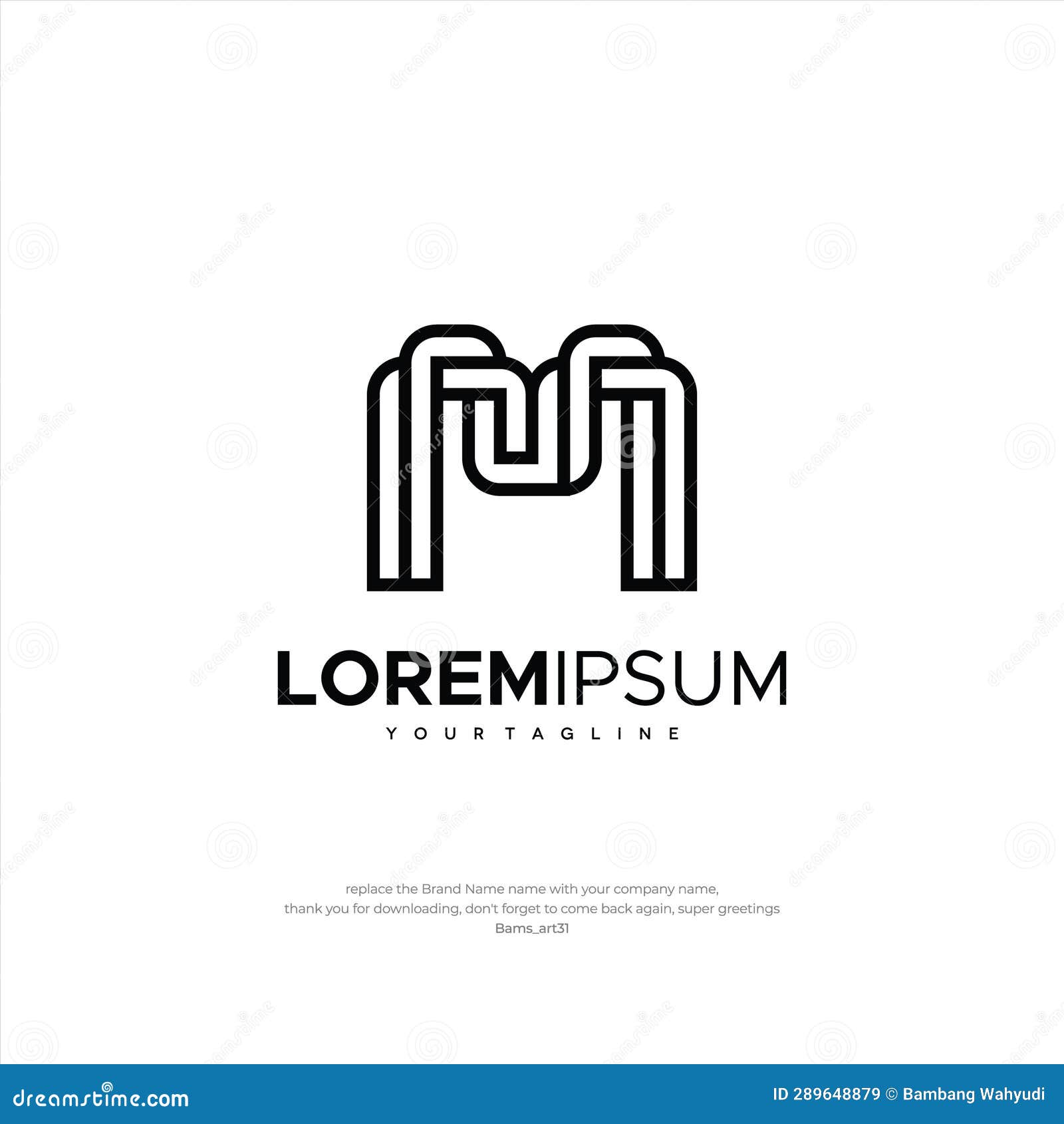 Logo Letter MM Vektor Logo Template Illustration Creative Design Stock ...
