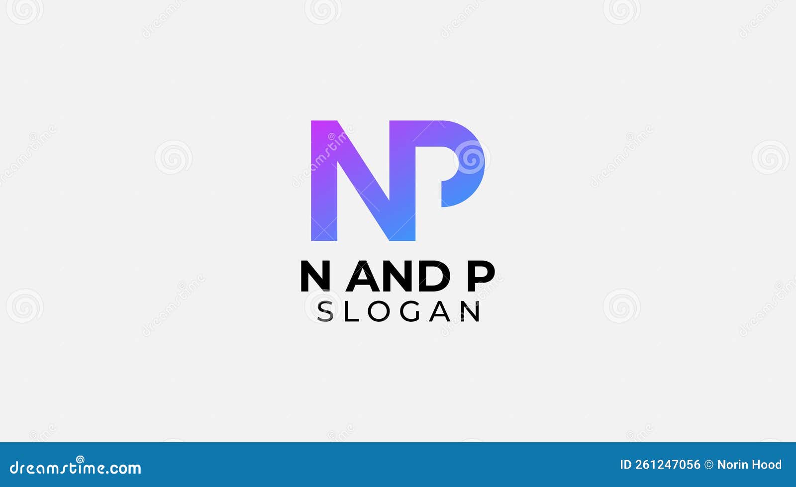 Logo Letter NP with Unique Logo Designs Vector Stock Illustration ...