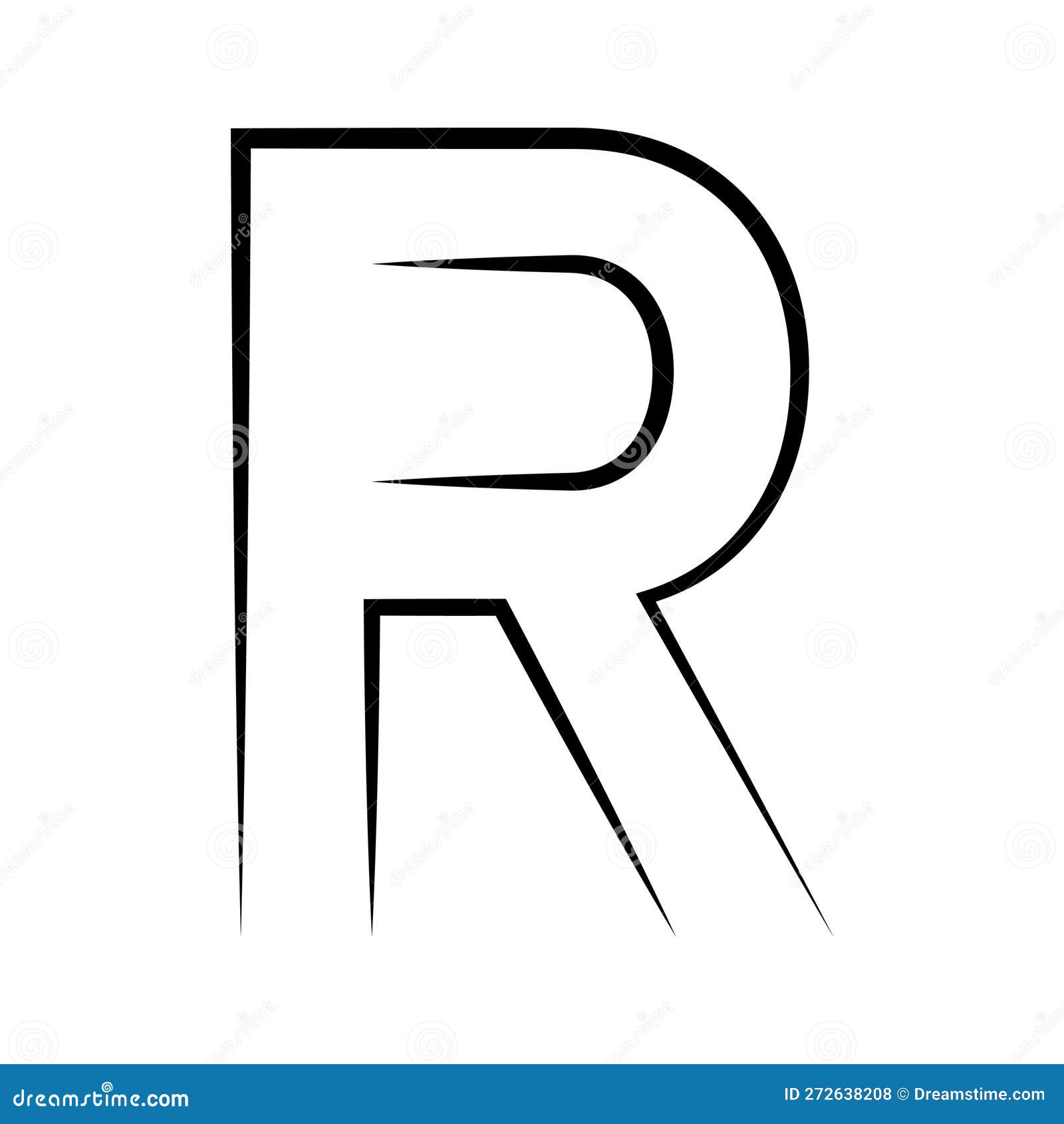 Logo Letter R, Icon Axis Alphabet Logotype R Emblem Stock Vector ...