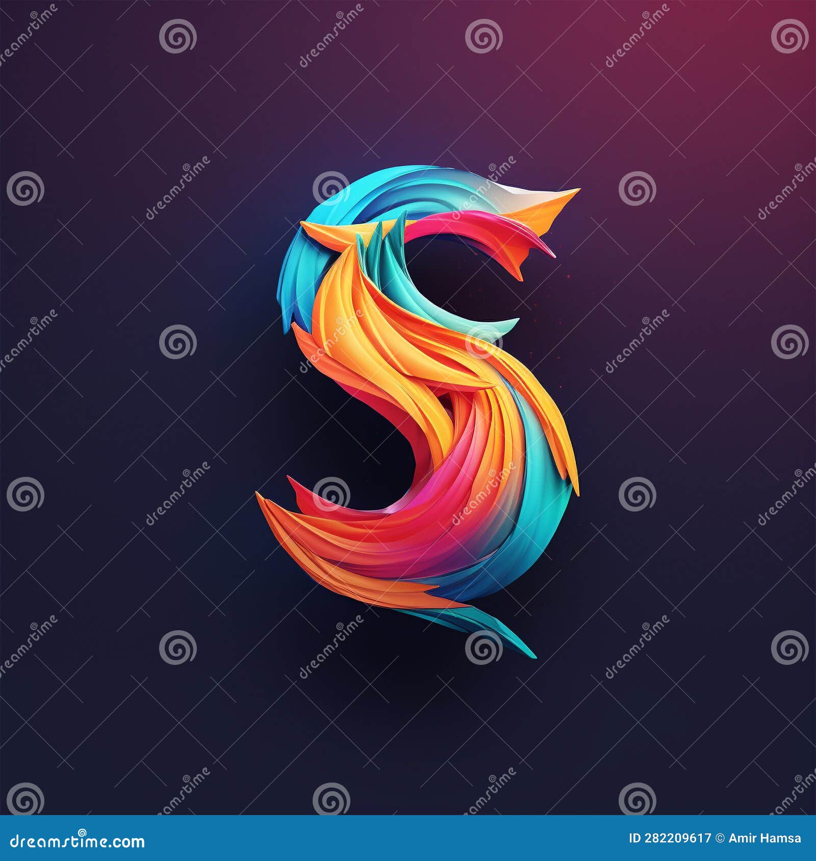 Logo letter S Colorful stock illustration. Illustration of business ...