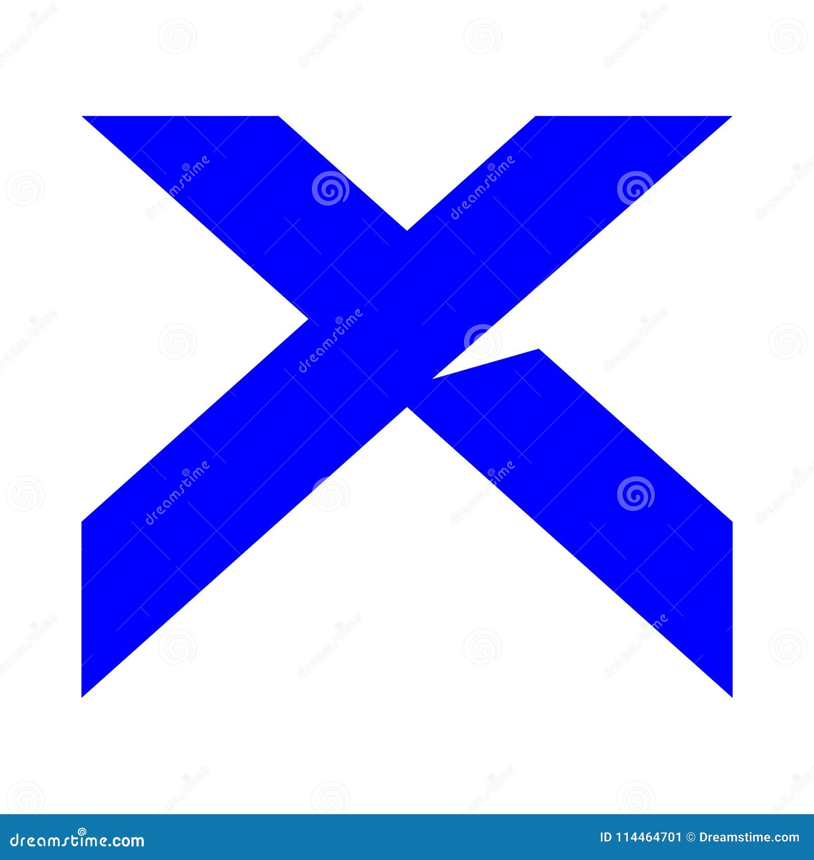 Logo Letter Simple X En Formato Del Vector Y Puede Stock de ilustración ...