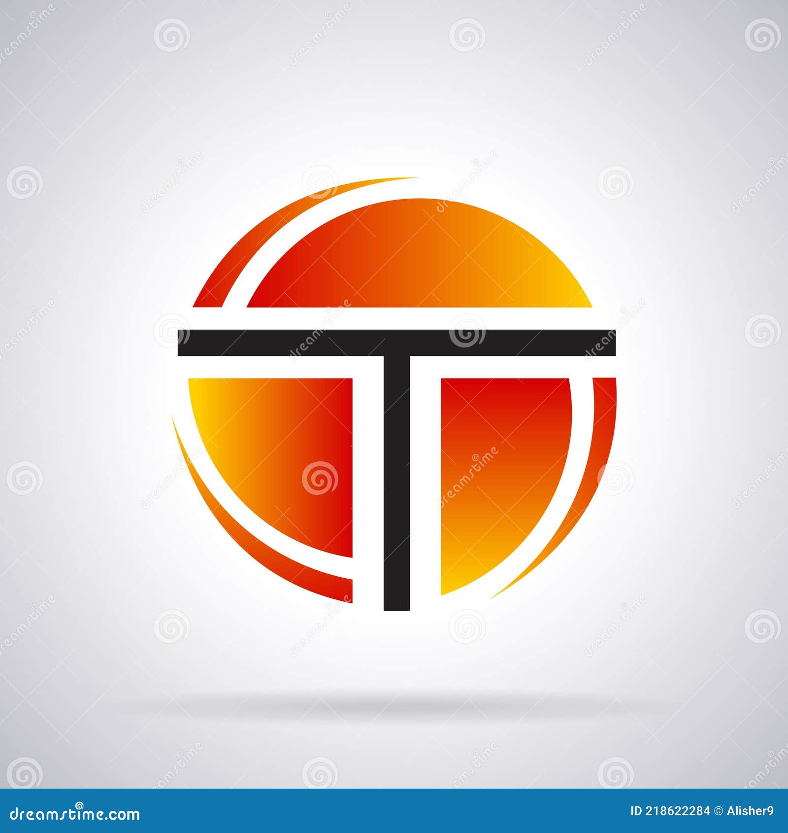 Logo for a letter T stock vector. Illustration of creativity - 218622284