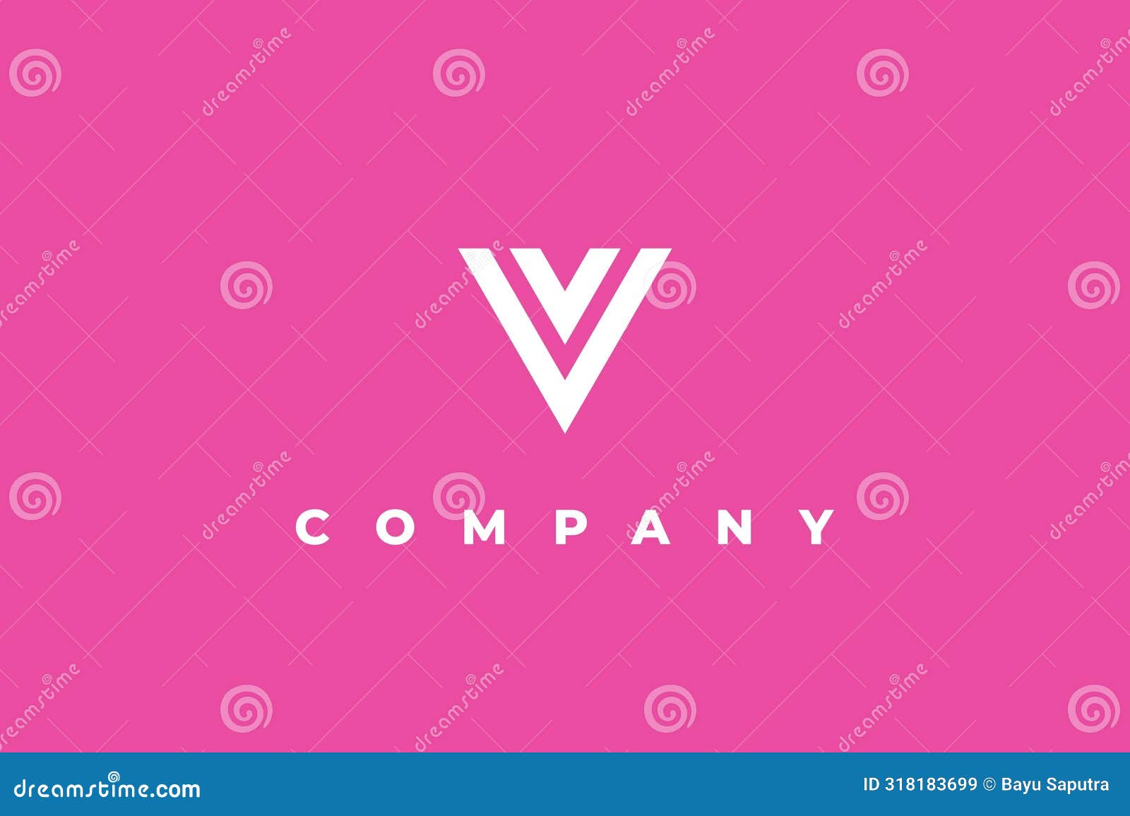 Logo Letter V Double Monogram Business Modern Stock Illustration ...