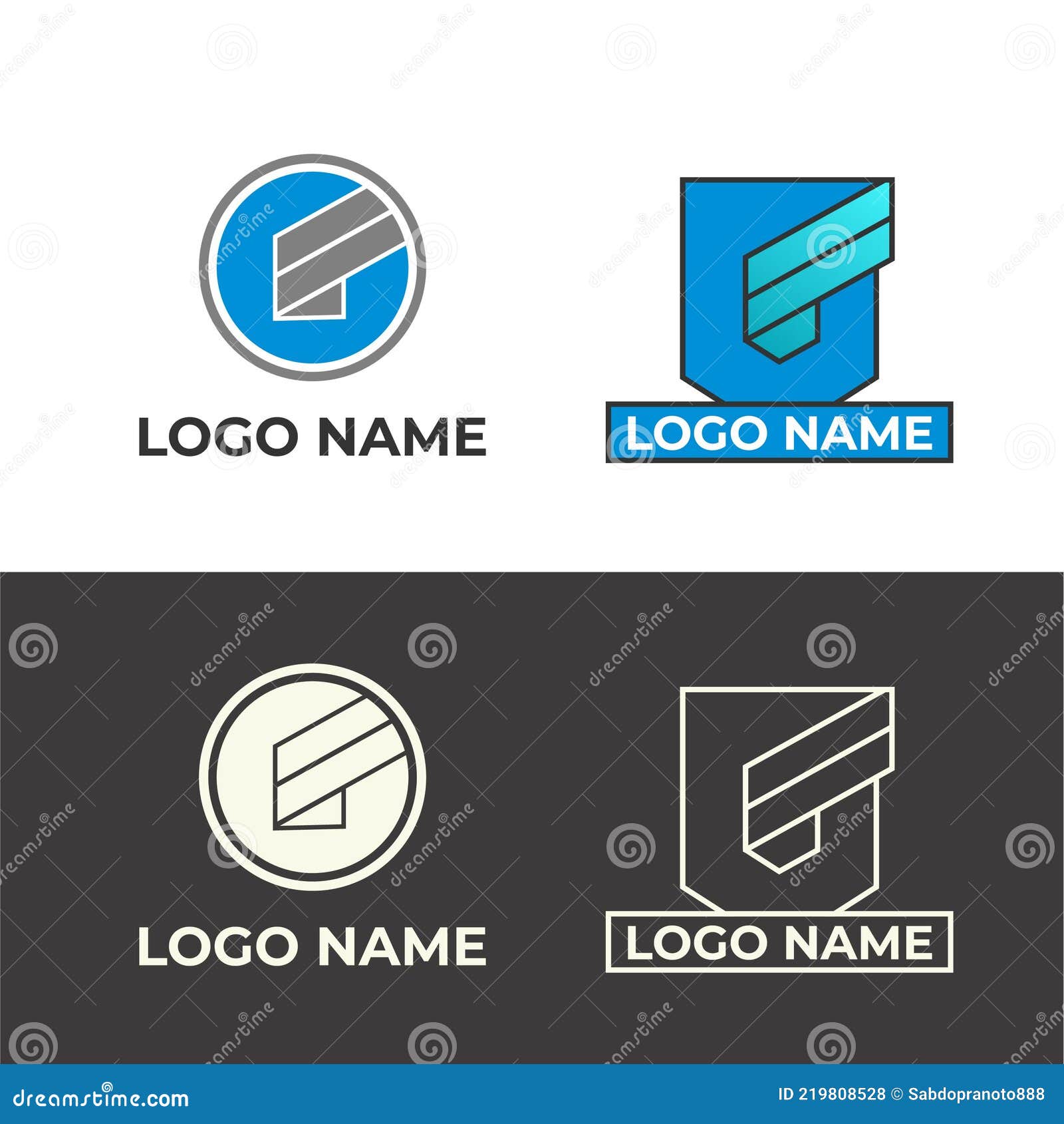 Logo Combination Shape and Letter Suitable for Business & Company ...