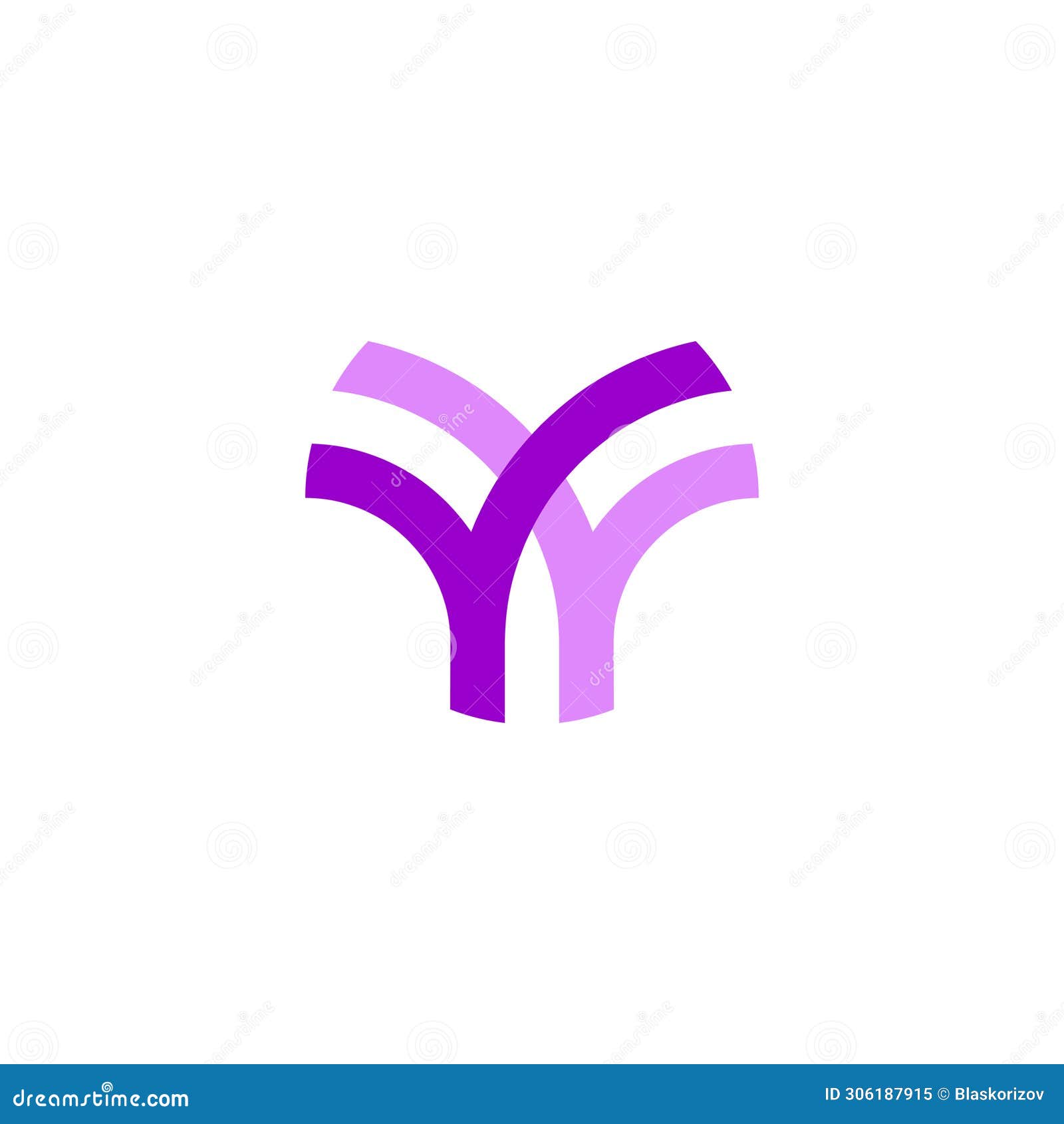 Logo Letter Y Purple Icon Vector Design Stock Illustration ...