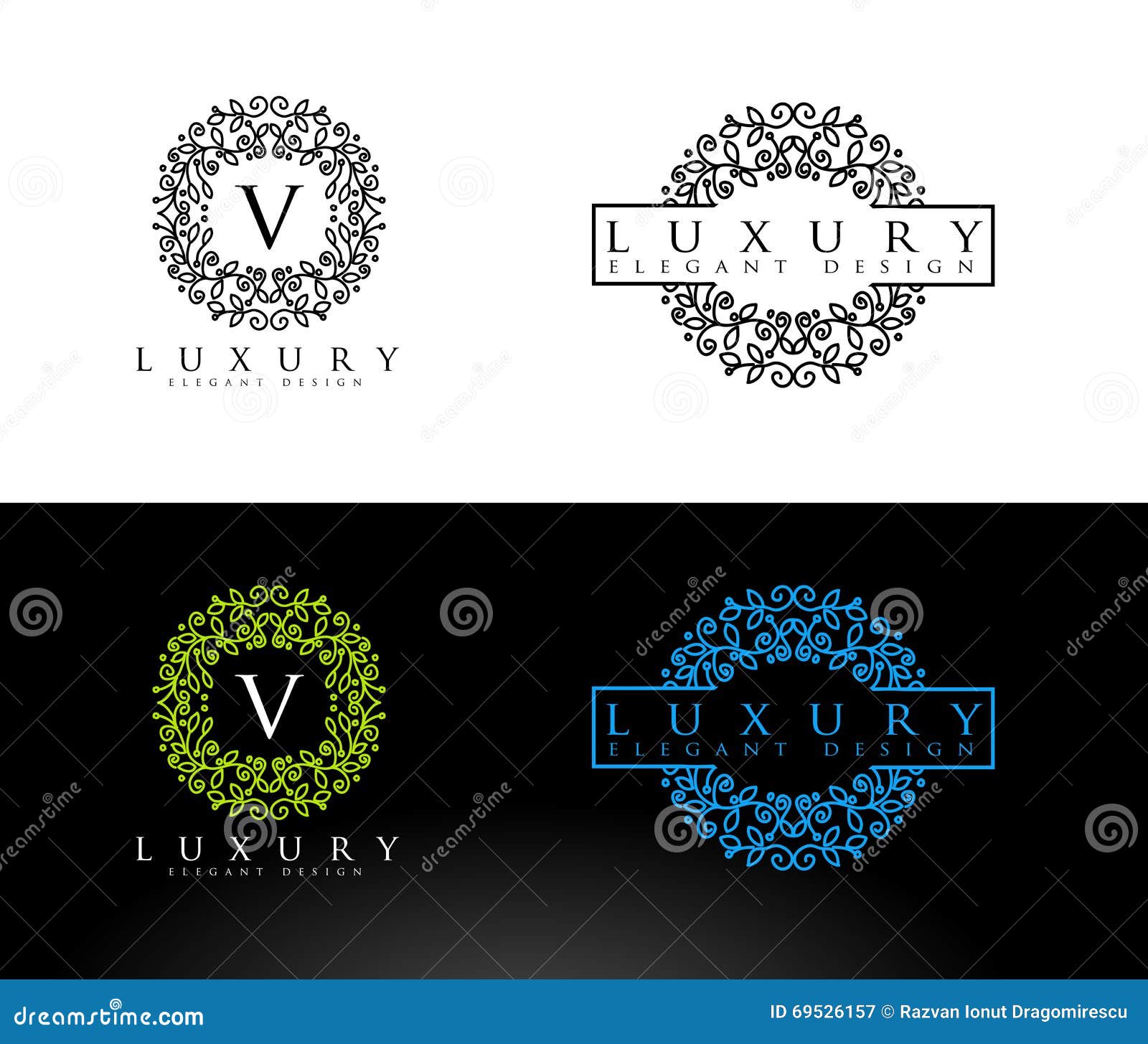 Logo Letters di lusso illustrazione vettoriale. Illustrazione di ...