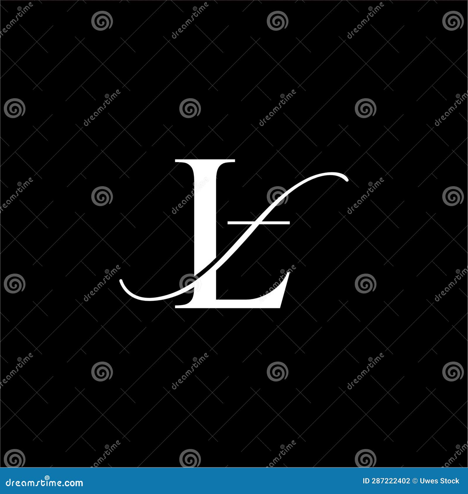 Logo LF, Overlapping Elegant Monogram Logo, Luxury Vector. Letter LF ...