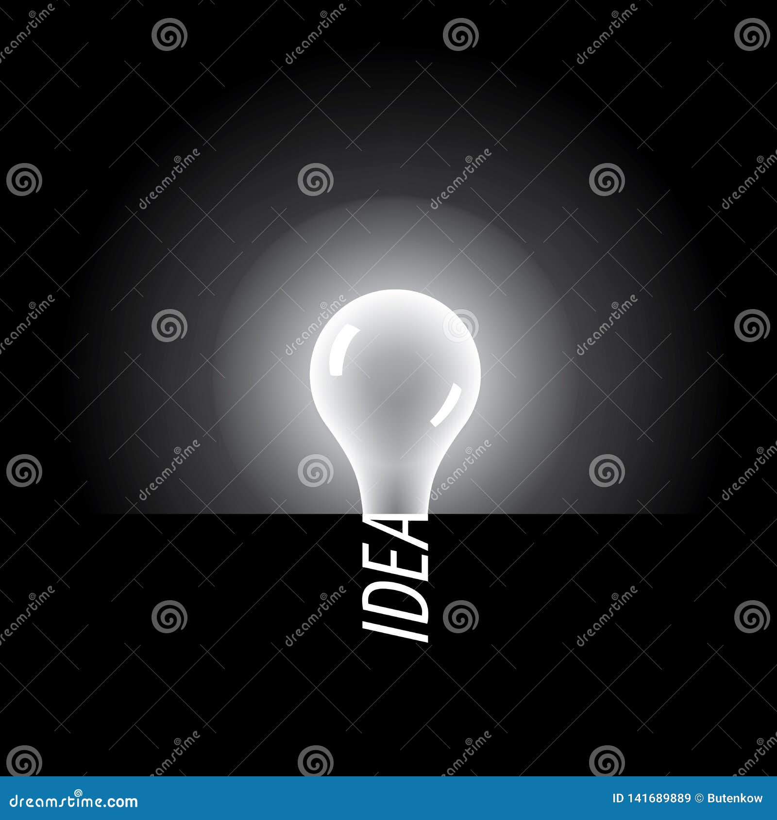 Logo of Light Bulb with Concept Ideas. Vector Illustration Stock Vector ...