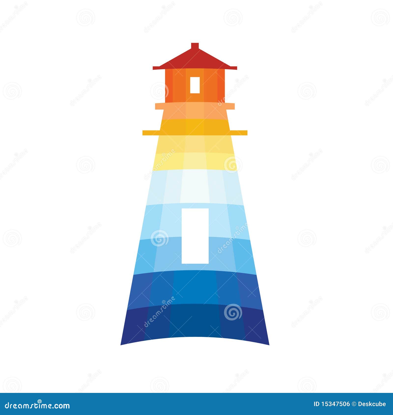 Logo Lighthouse stock vector. Illustration of sailing - 15347506