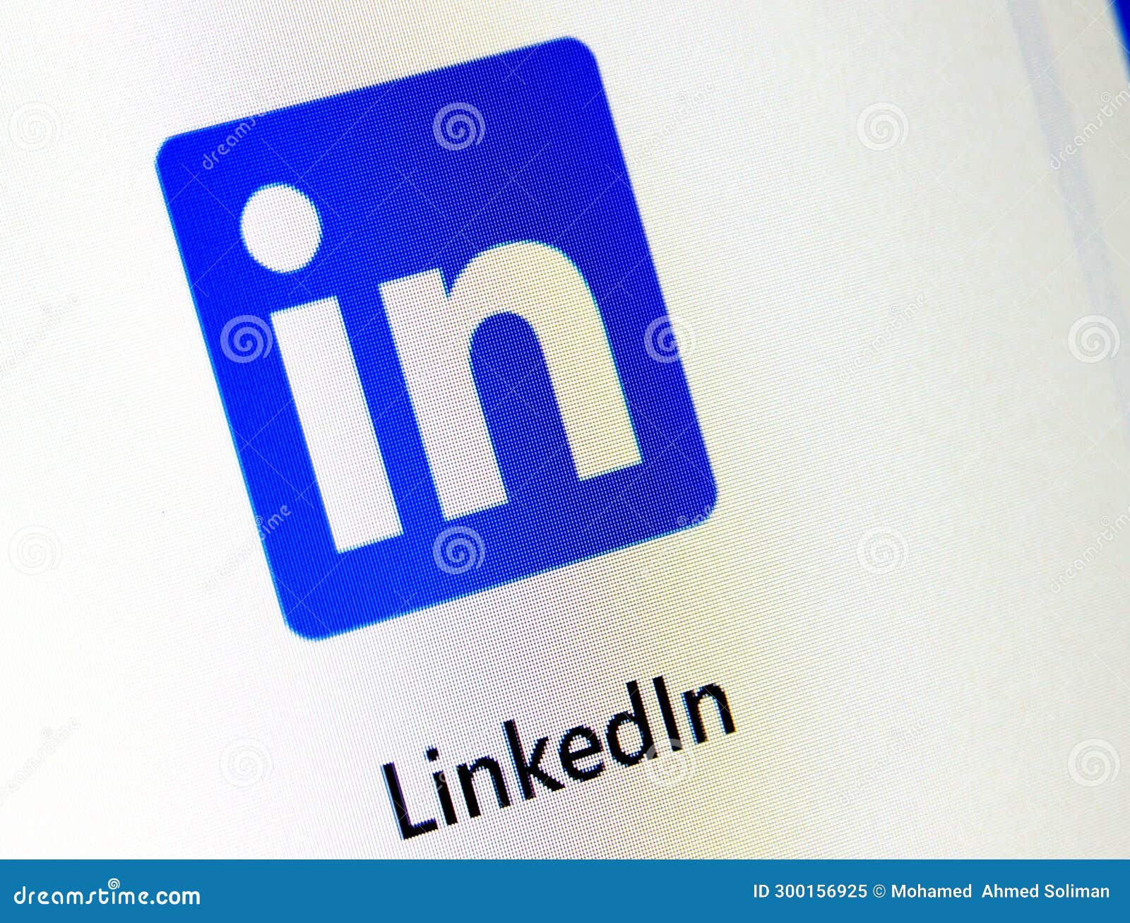 LinkedIn app logo editorial image. Image of electronics - 300156925