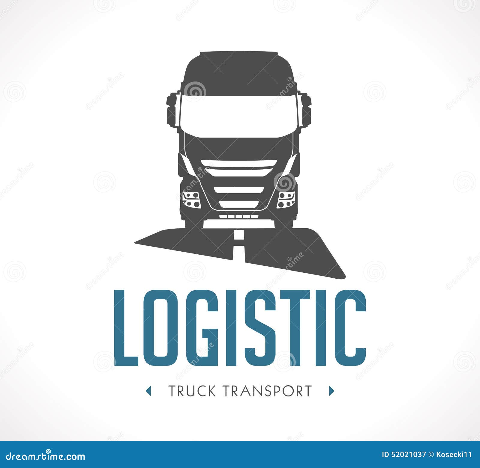Logo - Logistic truck stock vector. Illustration of front - 52021037