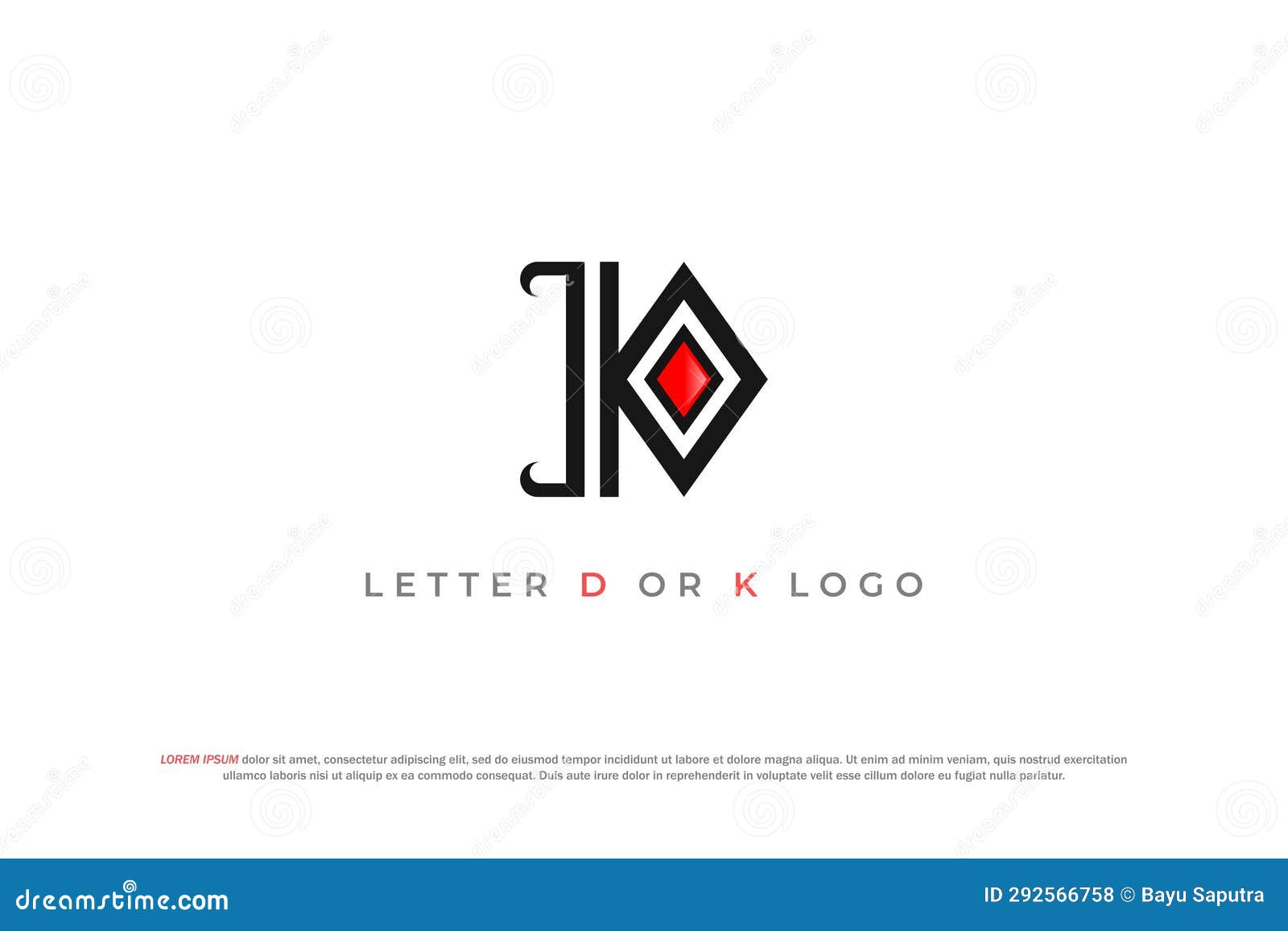 Logo luxury letter d ruby stock vector. Illustration of template ...