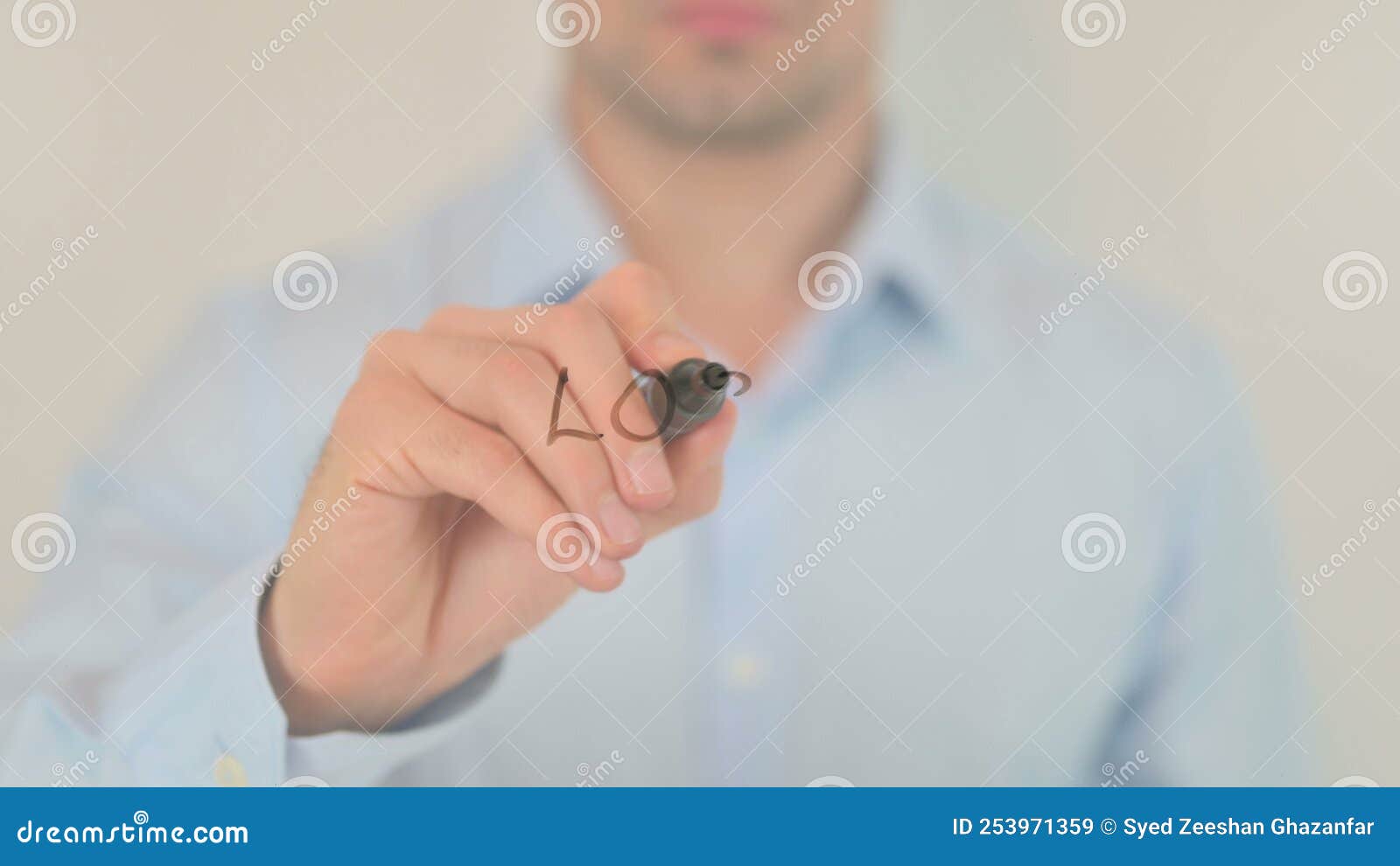 Logo, Man Writing on Transparent Screen Stock Video - Video of ...