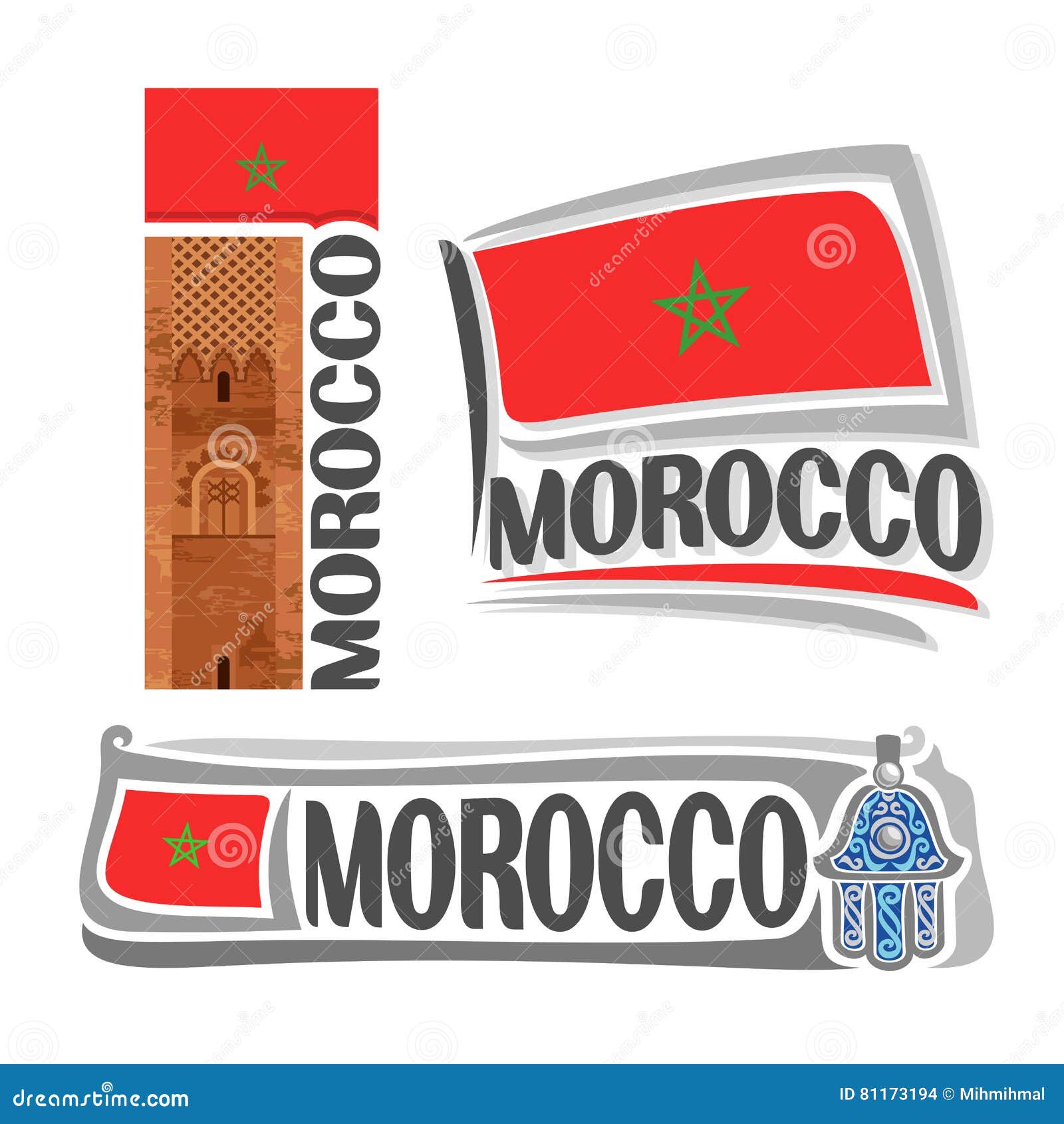 Logo Maroc de vecteur illustration de vecteur. Illustration du ...