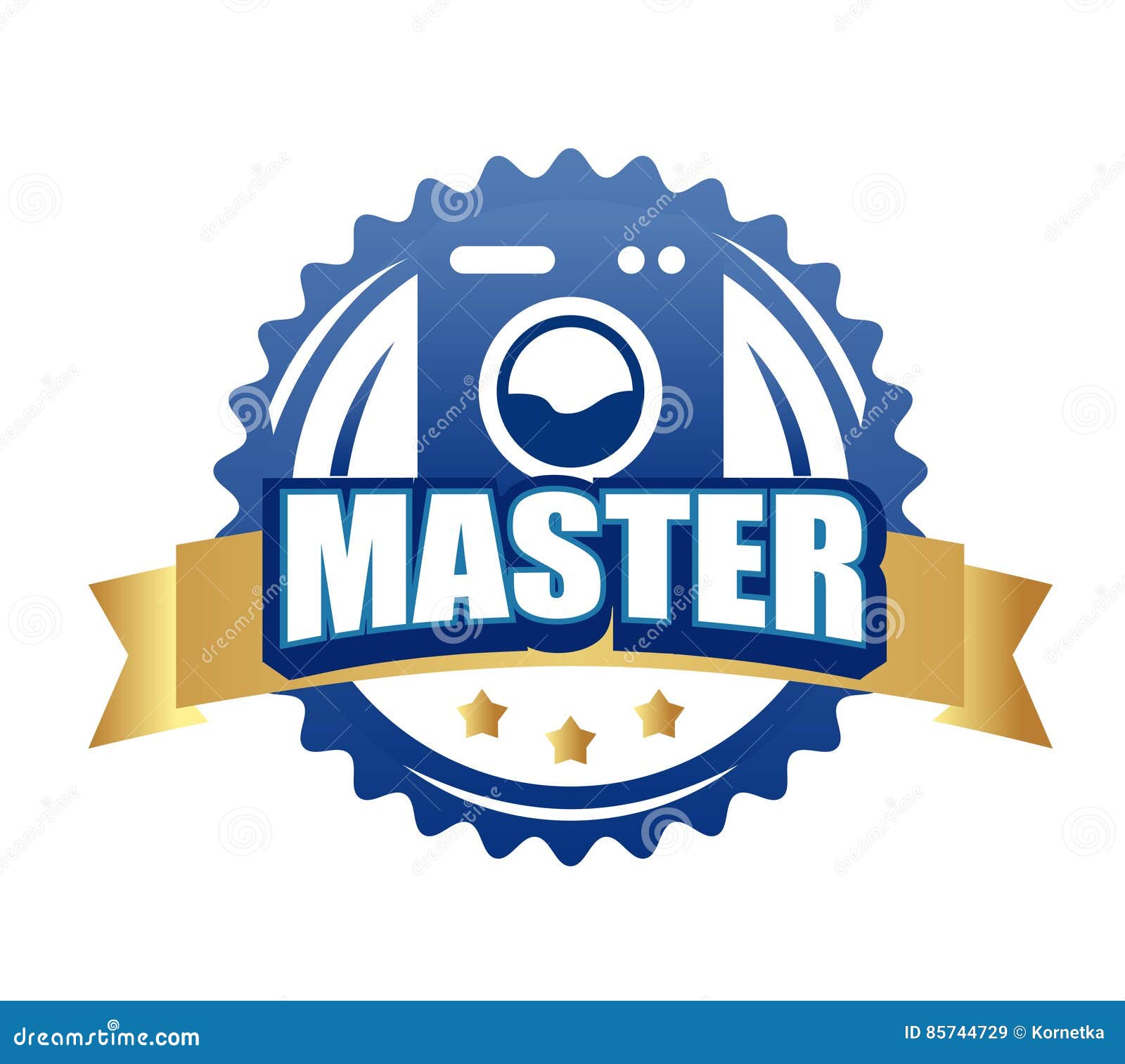Logo Master mais ilustração do vetor. Ilustração de etiquetas - 85744729