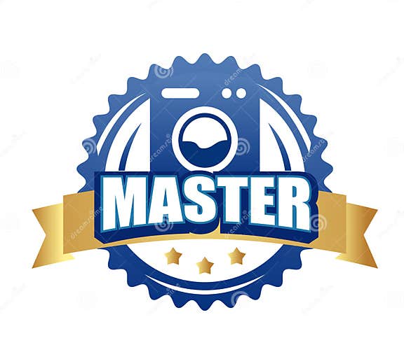 Logo Master mais ilustração do vetor. Ilustração de etiquetas - 85744729
