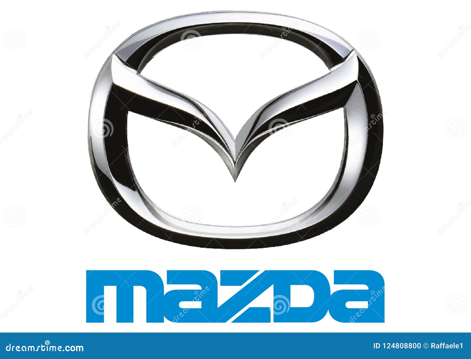 Logo Mazda imagen editorial. Ilustración de motores - 124808800