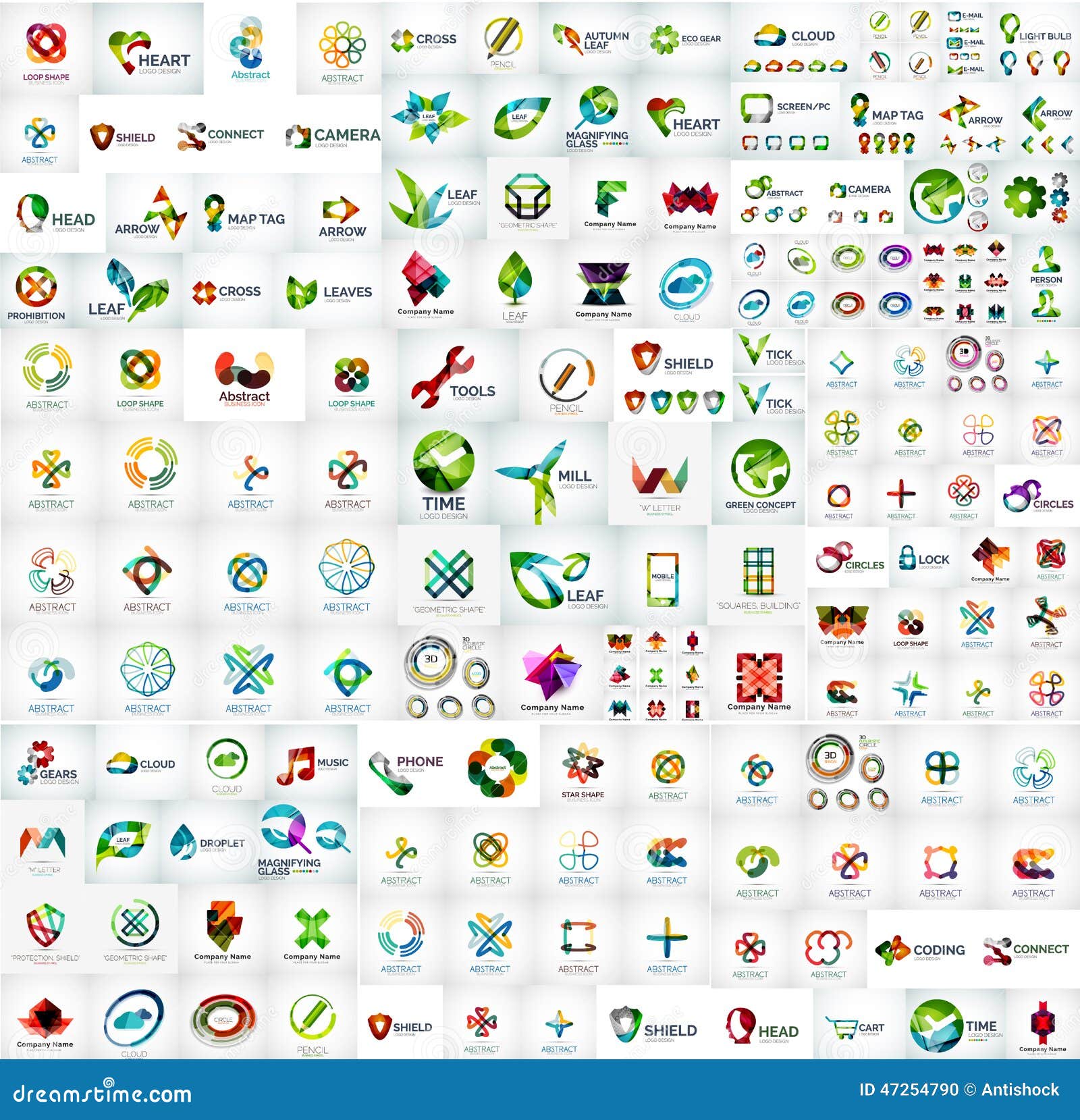 Logo Mega Collection Vector Illustration | CartoonDealer.com #81104804