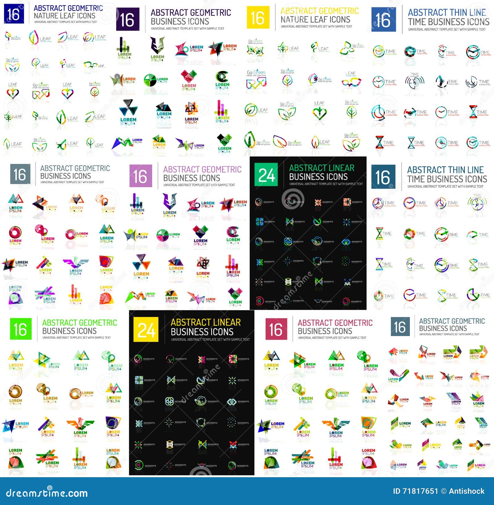 Logo Mega Collection stock illustration. Illustration of geometric ...