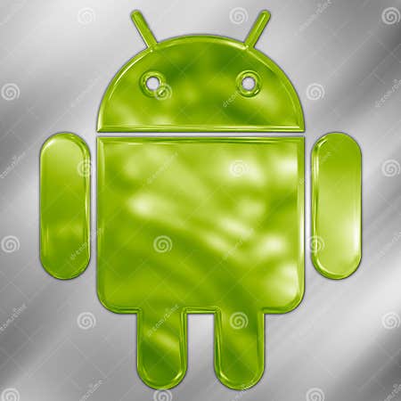 Logo metallico di Android fotografia editoriale. Illustrazione di ...