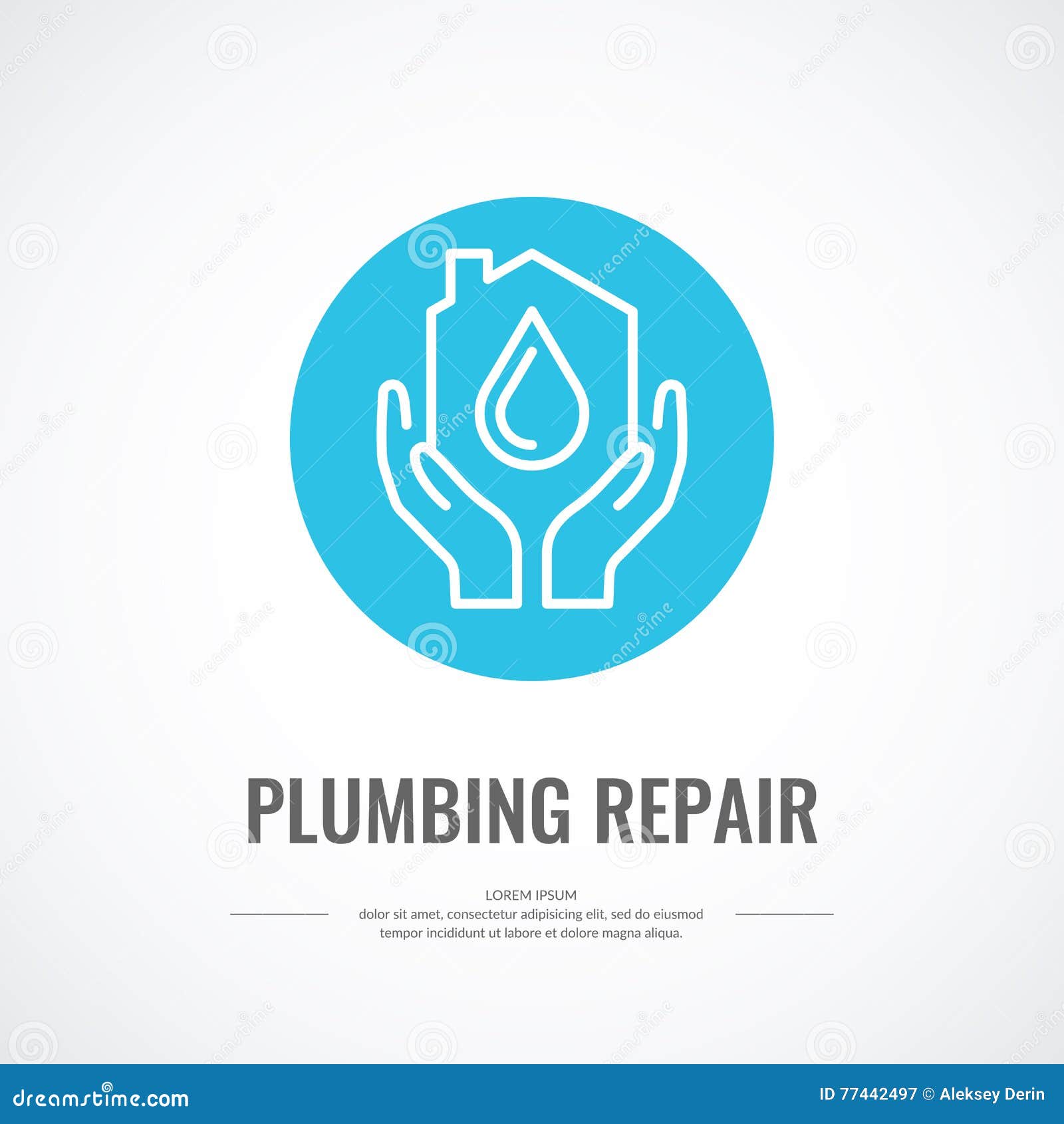 Logo, Mettant D'aplomb Le Service Illustration de Vecteur ...