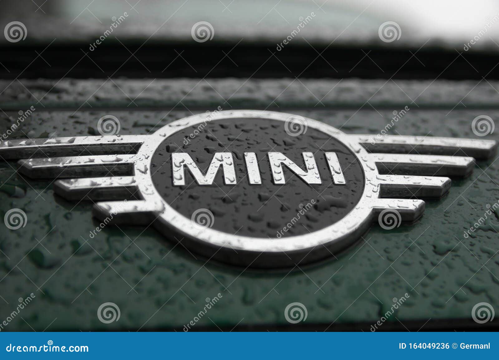 Logo Mini Cooper with Drop Rain Editorial Photo - Image of label, brand ...
