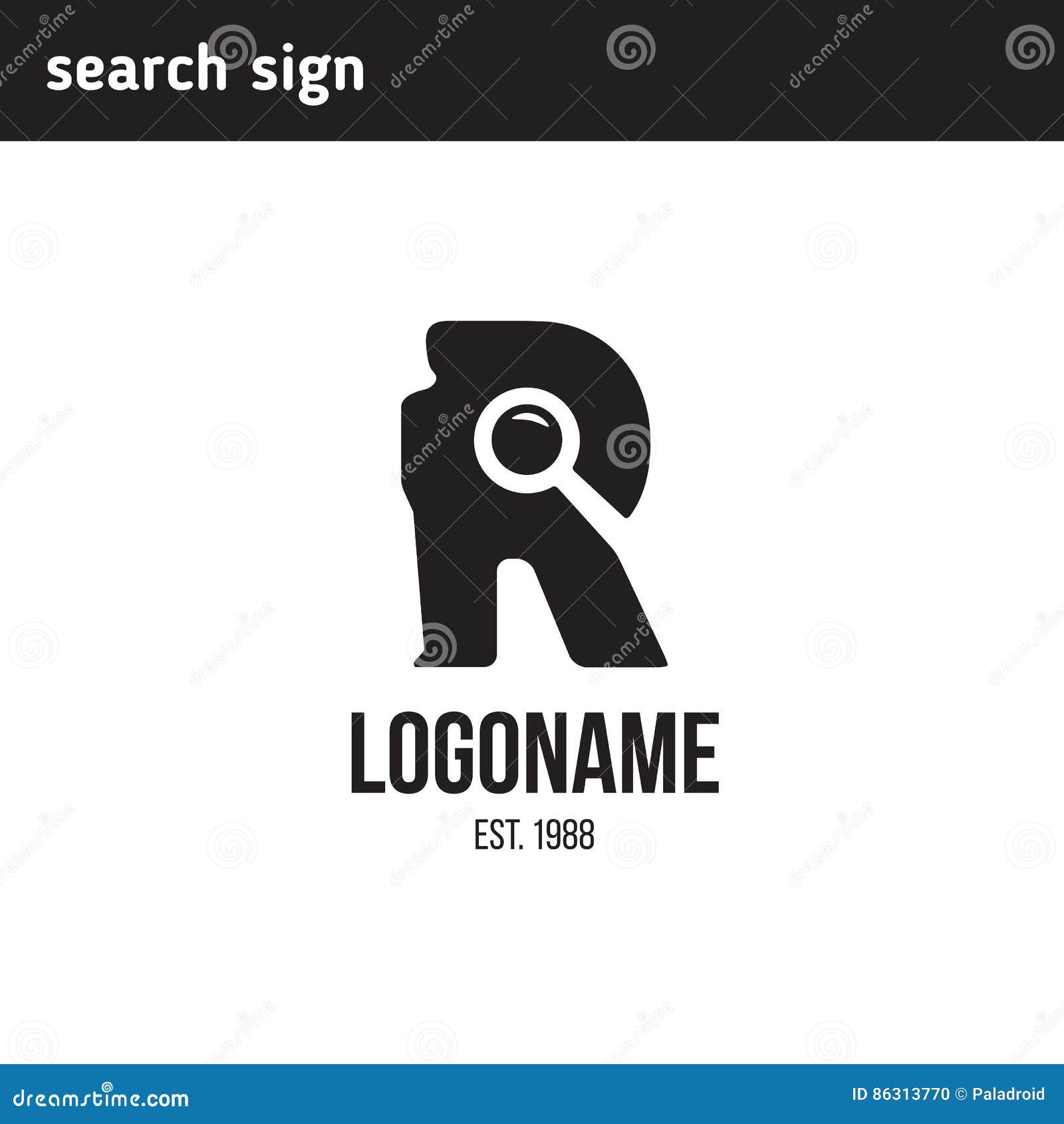 Logo mit dem Buchstaben r vektor abbildung. Illustration von konzept ...