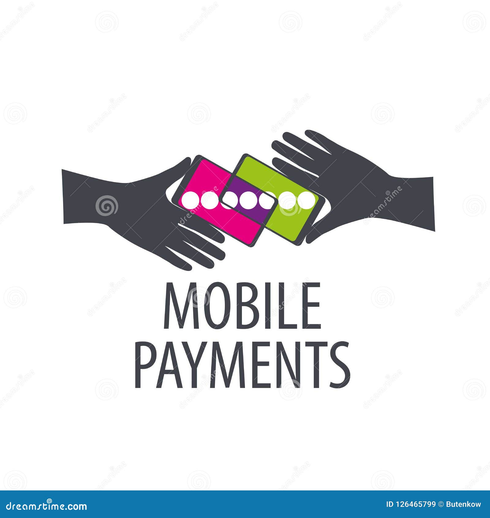 Logo mobile payments stock vector. Illustration of paying - 126465799