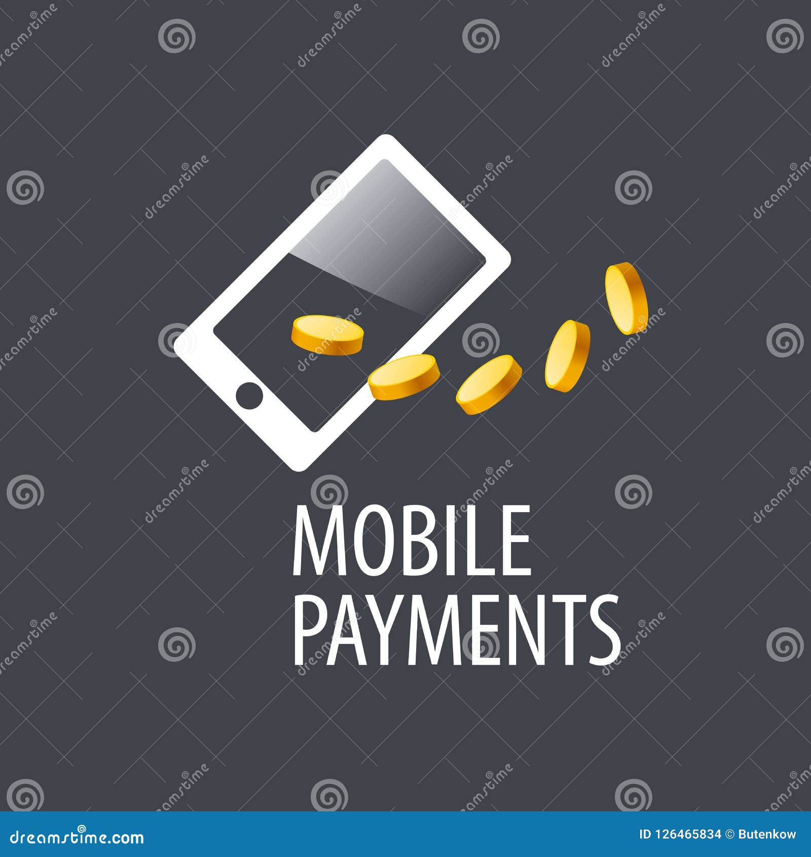 Logo mobile payments stock vector. Illustration of retail - 126465834