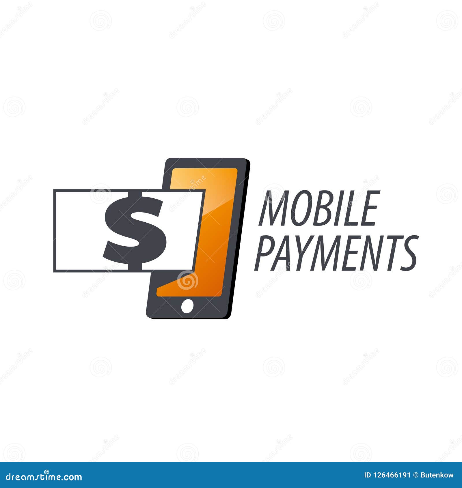 Logo mobile payments stock vector. Illustration of cellphone - 126466191