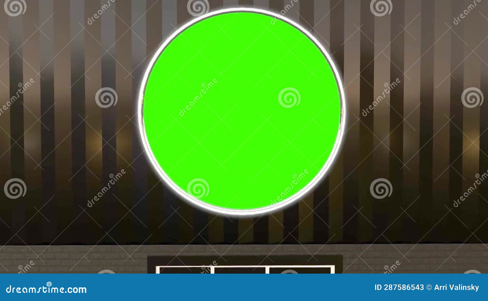 Logo Mockup with Green Screen Round Shape Stock Video - Video of effect ...