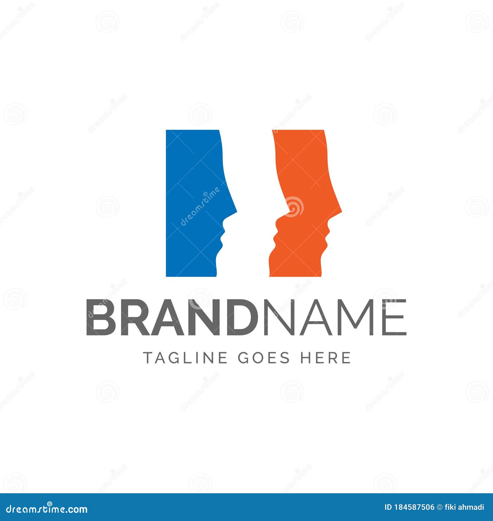 Logo of Modern Abstract Faces Stock Vector - Illustration of company ...