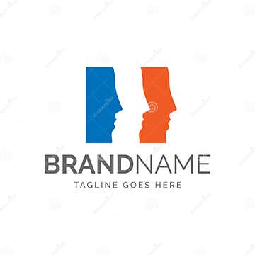 Logo of Modern Abstract Faces Stock Vector - Illustration of company ...