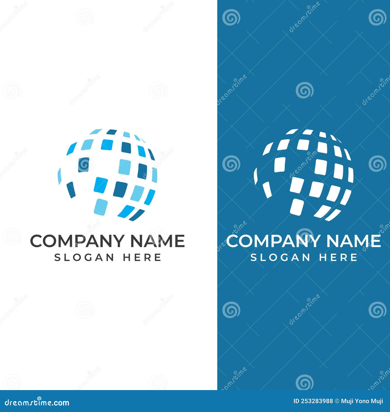 Modern Digital Tech World Logo, Global or Tech Planet, and Digital Tech ...