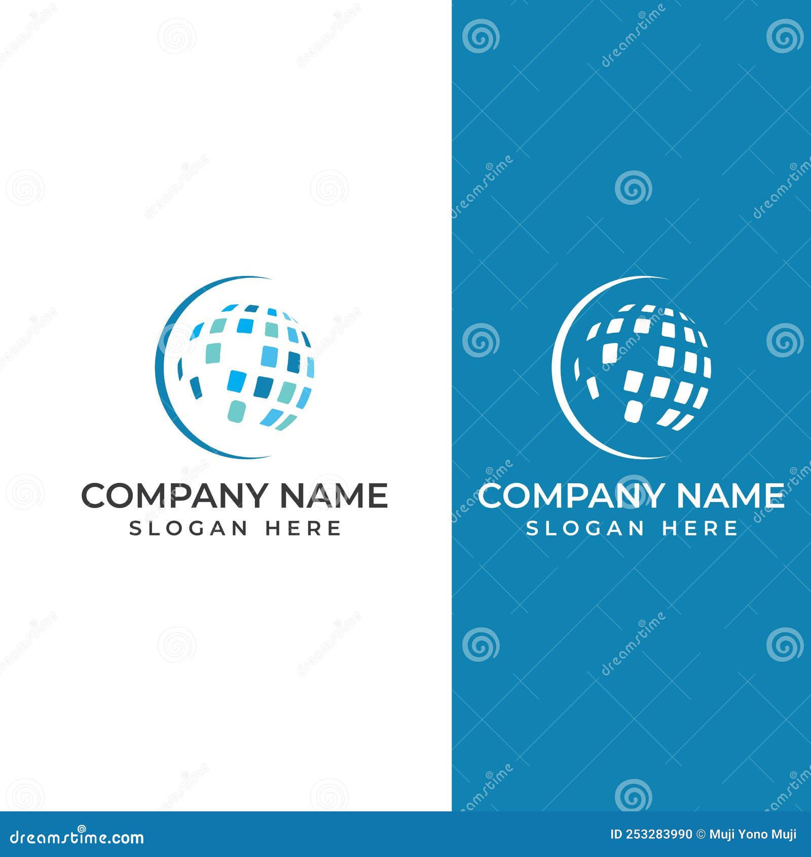 Modern Digital Tech World Logo, Global or Tech Planet, and Digital Tech ...