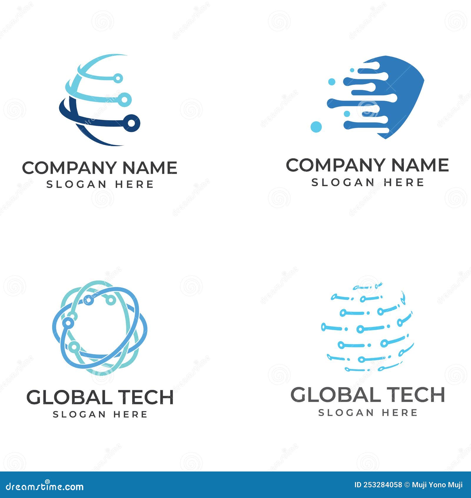 Modern Digital Tech World Logo, Global or Tech Planet, and Digital Tech ...