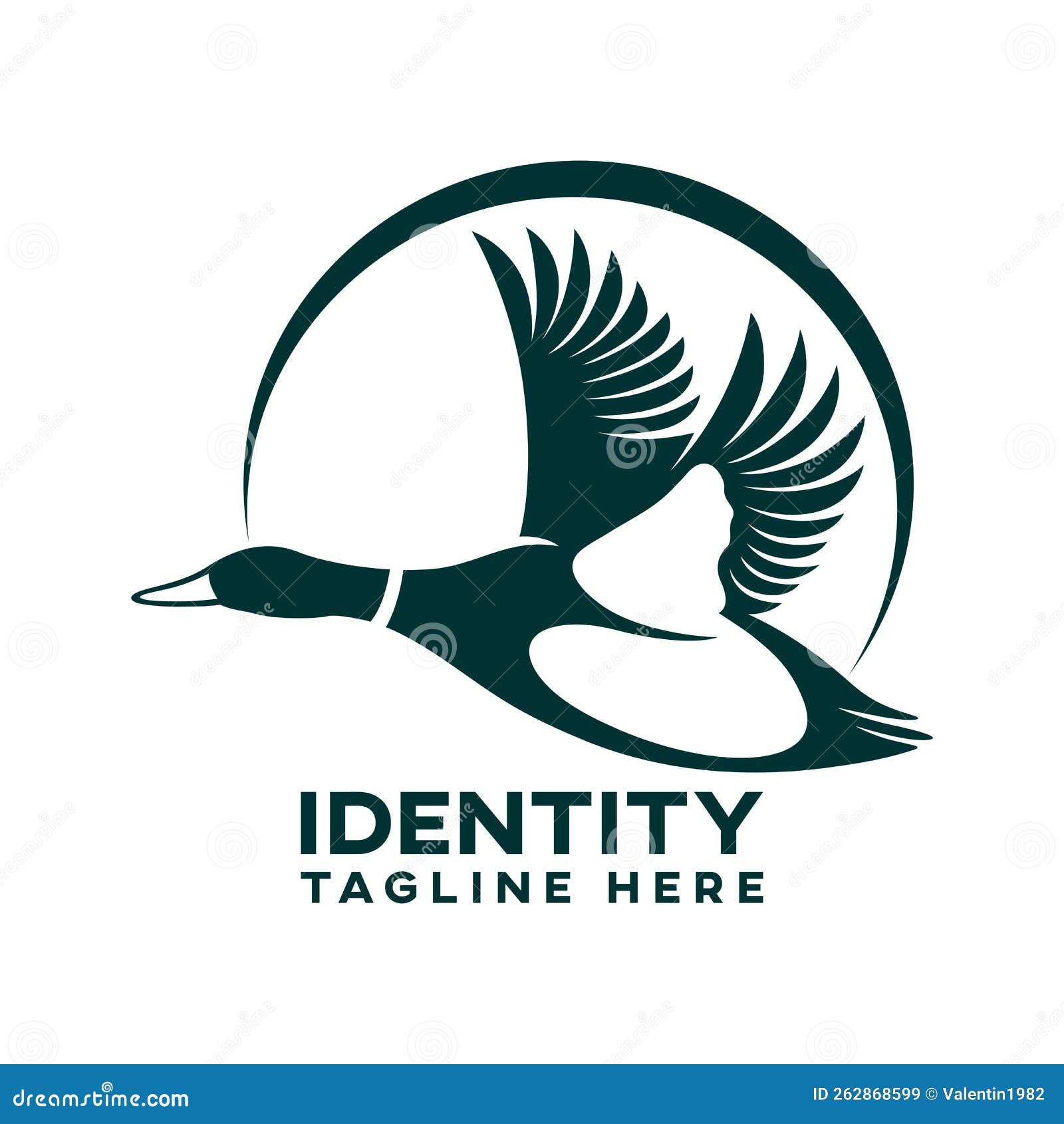Logo Moderne Canard Et Chasse. Illustration de Vecteur - Illustration ...