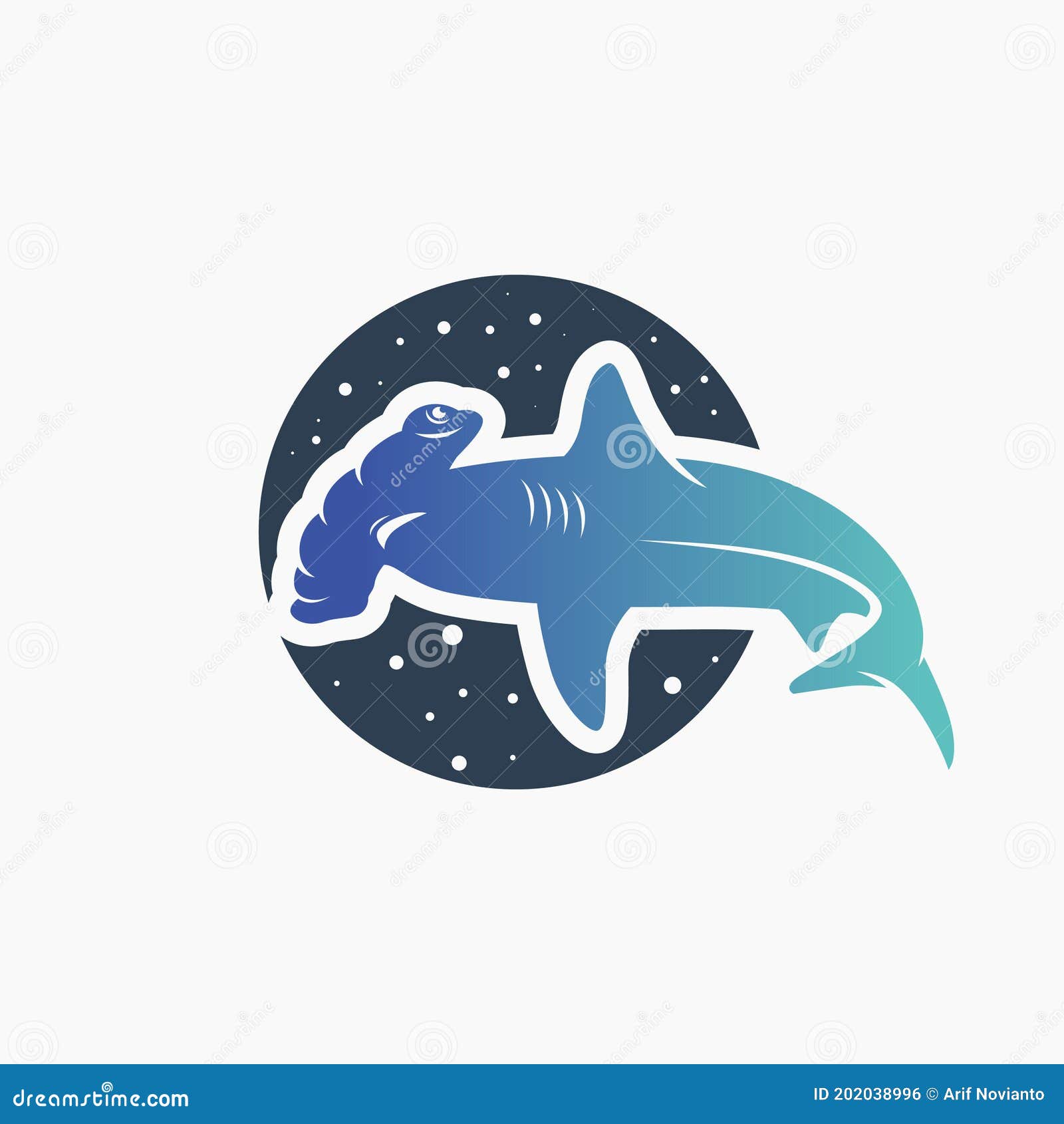 Logo Moderne De Requin Marteau Illustration de Vecteur - Illustration ...