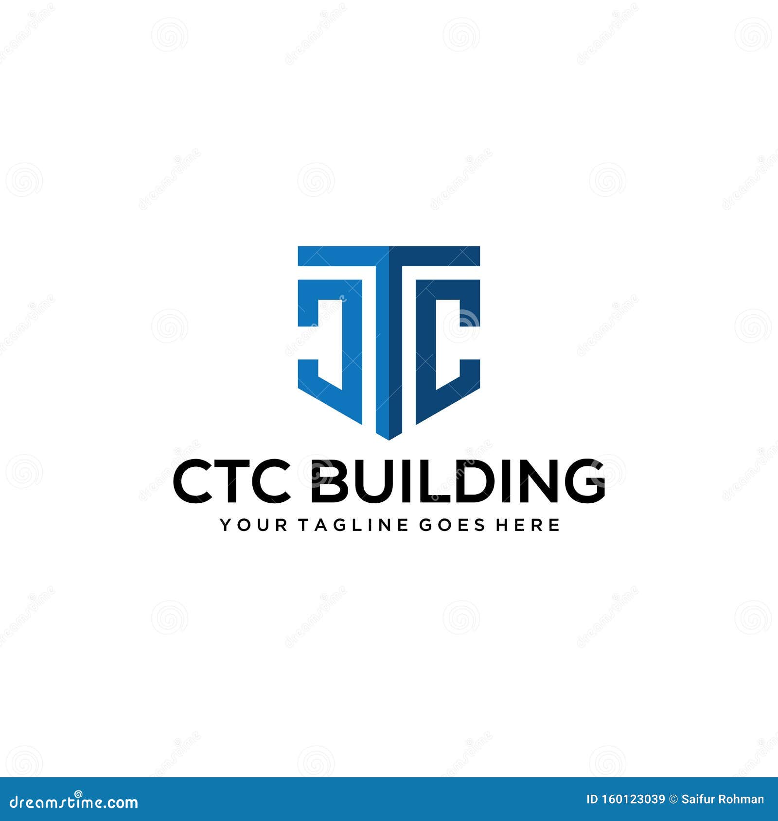 Logo moderno de CTC stock de ilustración. Ilustración de moderno ...